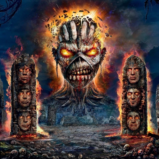 512x512 iron maiden, ruins, monster 512x512 Resolution Wallpaper, HD ...