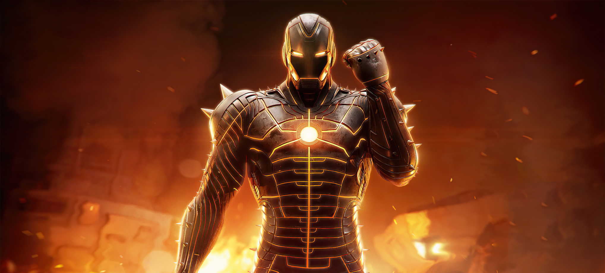 2037x919 Resolution Iron Man Fire Suit 2037x919 Resolution Wallpaper ...