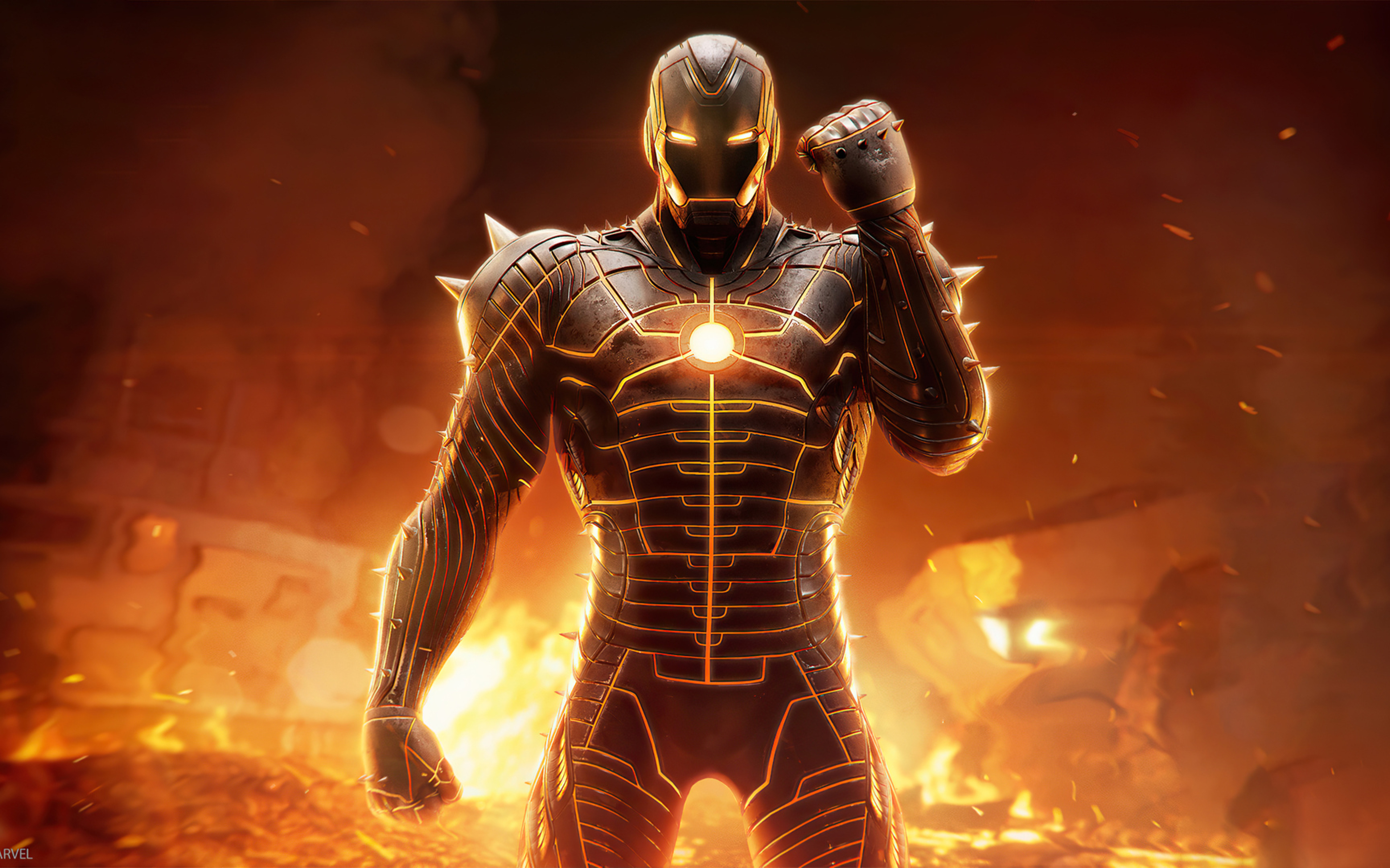 5120x3200 Resolution Iron Man Fire Suit 5120x3200 Resolution Wallpaper ...