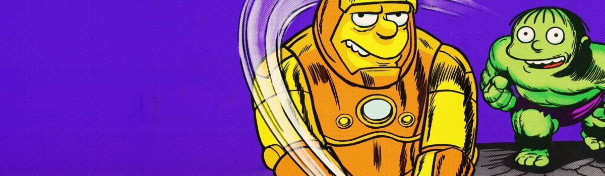 1200x350 Iron Man Simpsons 1200x350 Resolution Wallpaper, HD TV Series ...