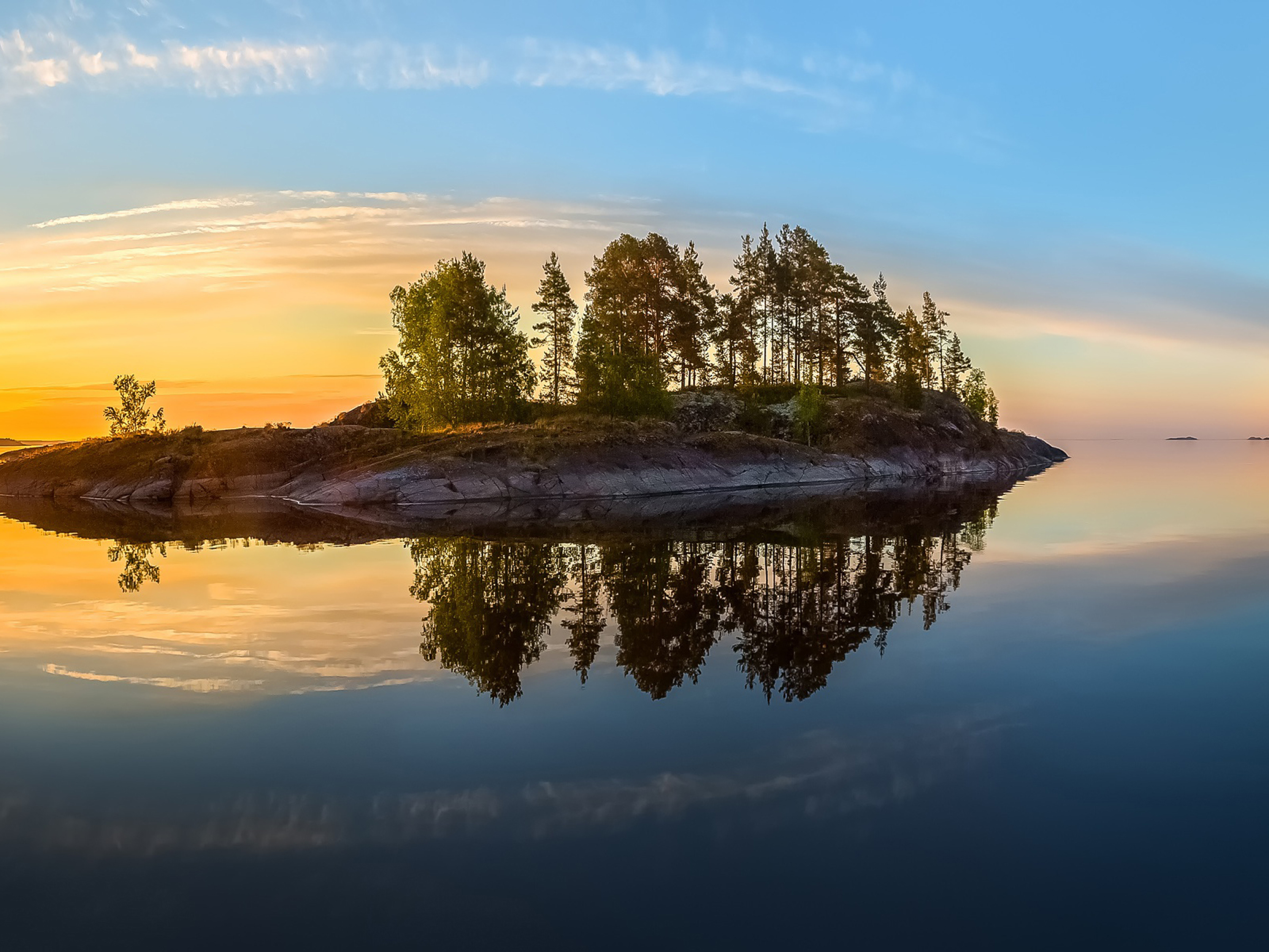 4000x3000 Resolution Island Reflection Sunrise View 4000x3000 ...