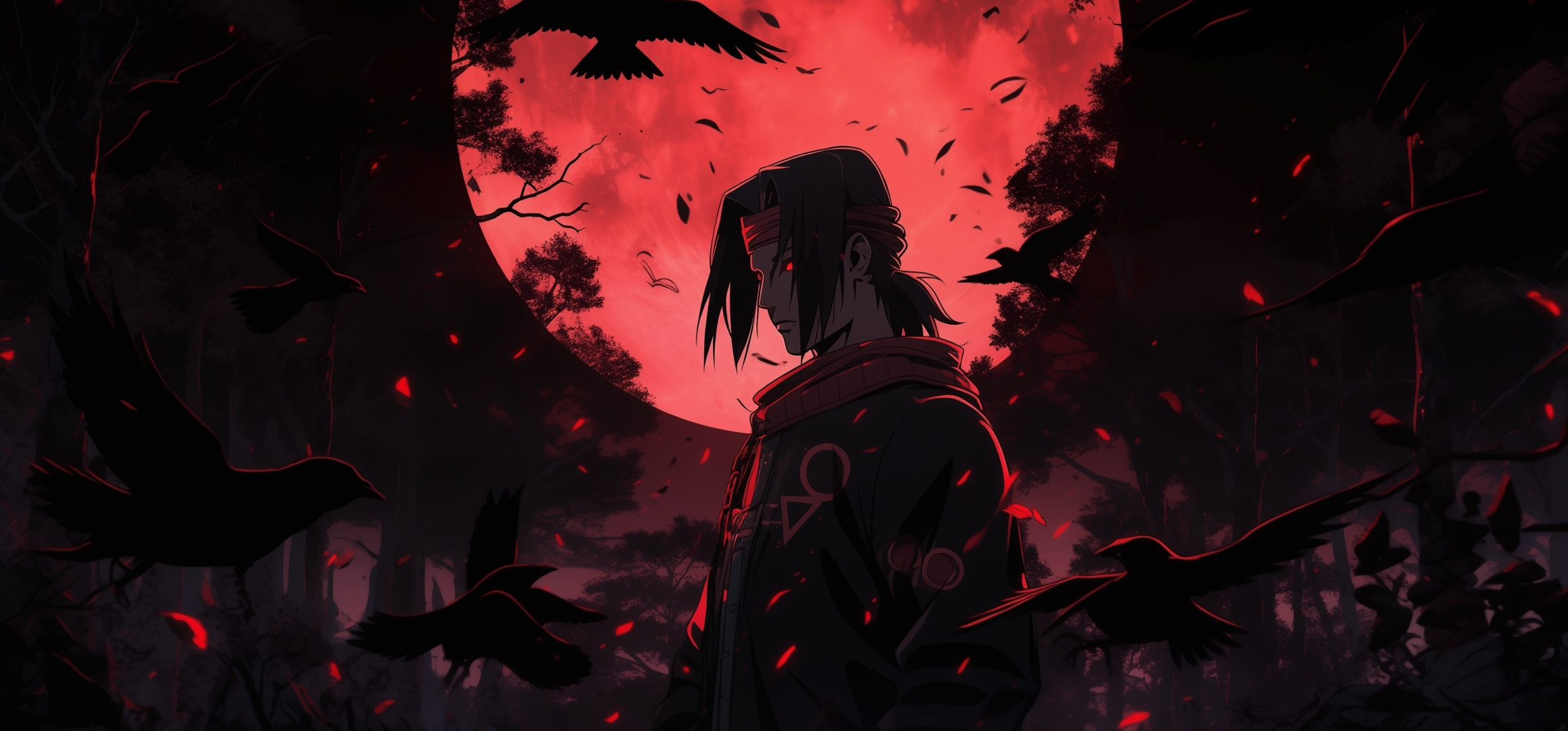 2316x1080 Resolution Itachi Uchiha 4K Naruto Red Night 2316x1080 ...