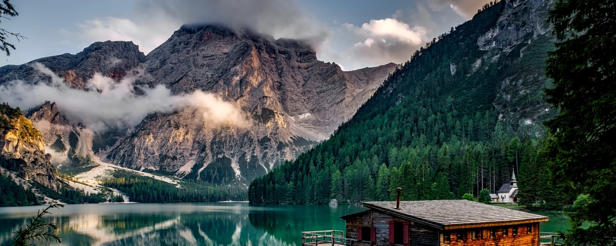 1200x480 Resolution italy, mountain, lake 1200x480 Resolution Wallpaper ...