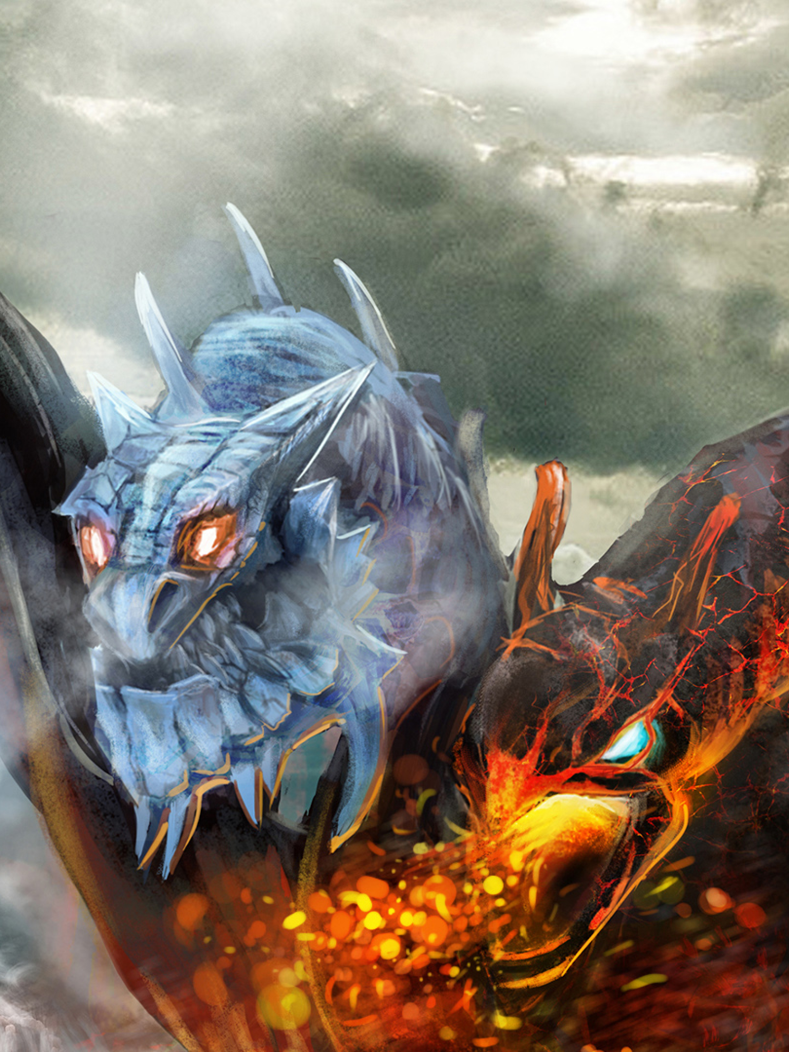1536x2048 Resolution jakiro, twin headed dragon, dota 2 1536x2048 ...
