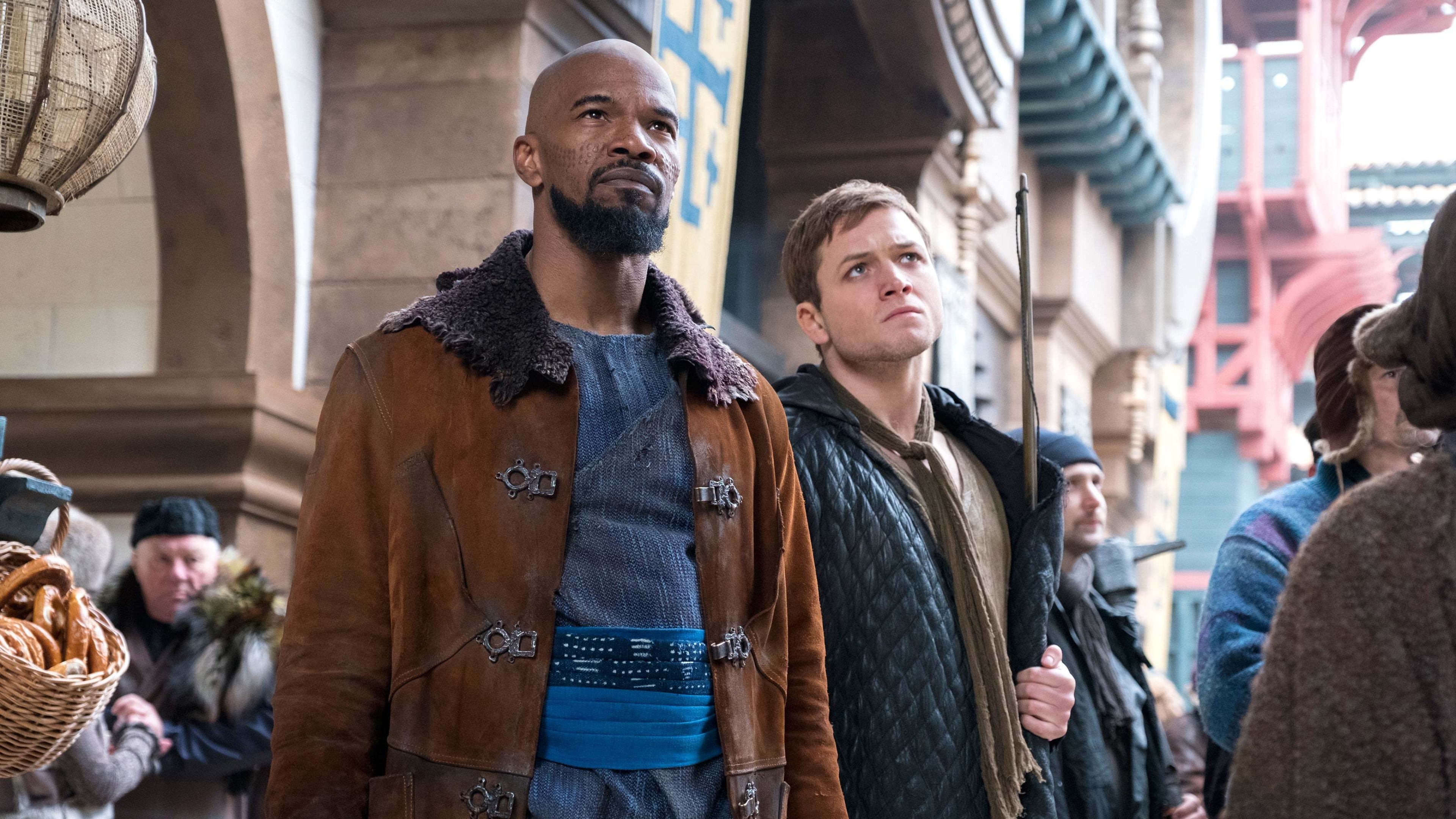 3840x2161 Resolution Jamie Foxx & Taron Egerton From Robin Hood ...