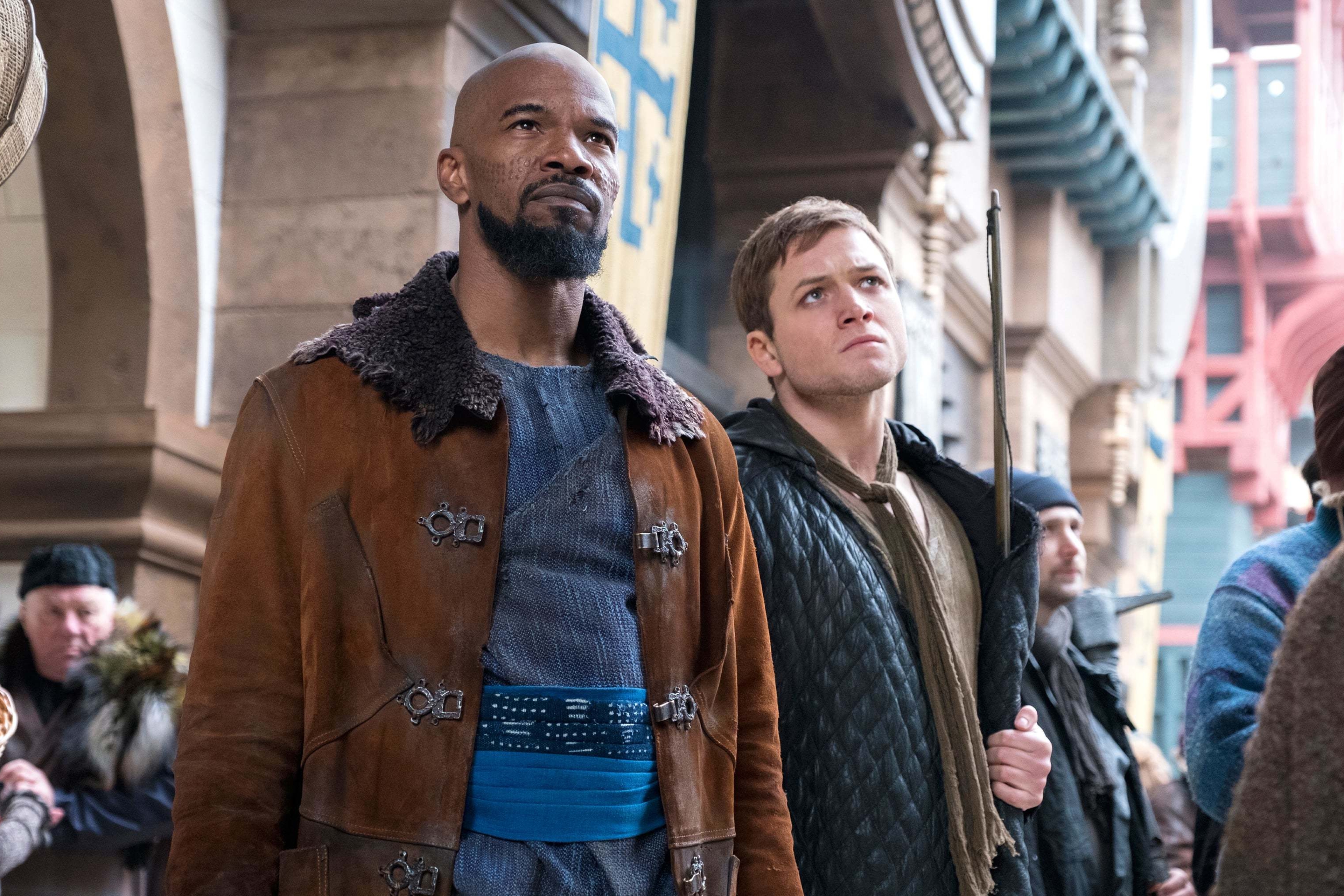 3840x2560 Resolution Jamie Foxx & Taron Egerton From Robin Hood ...