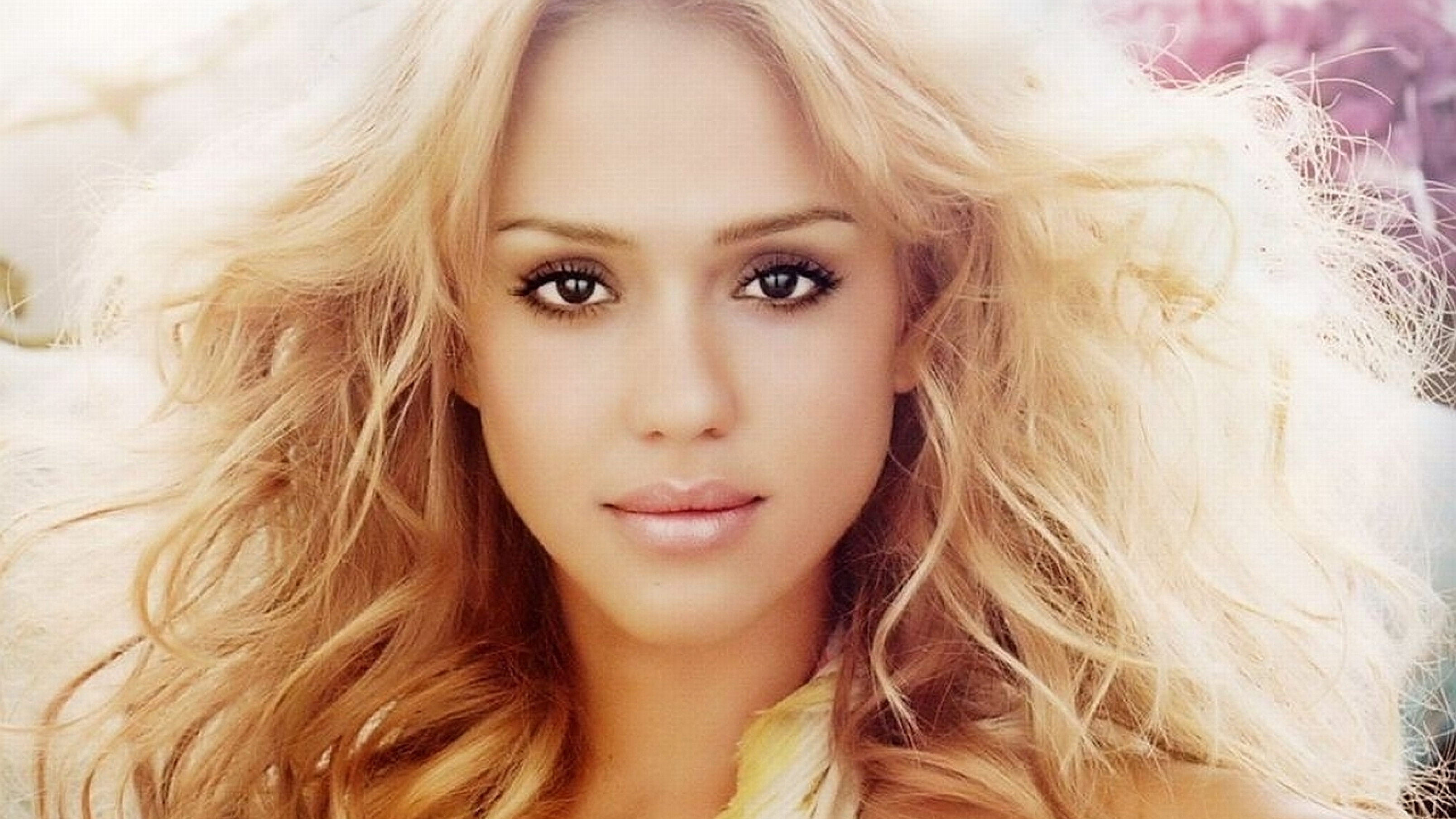 3215x1809 Resolution Jessica Alba Yellow Dress Images 3215x1809 ...