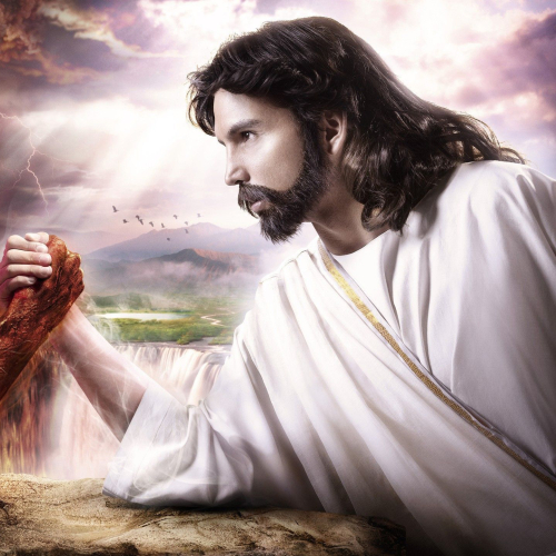 500x500 Resolution Jesus vs Demon 500x500 Resolution Wallpaper ...