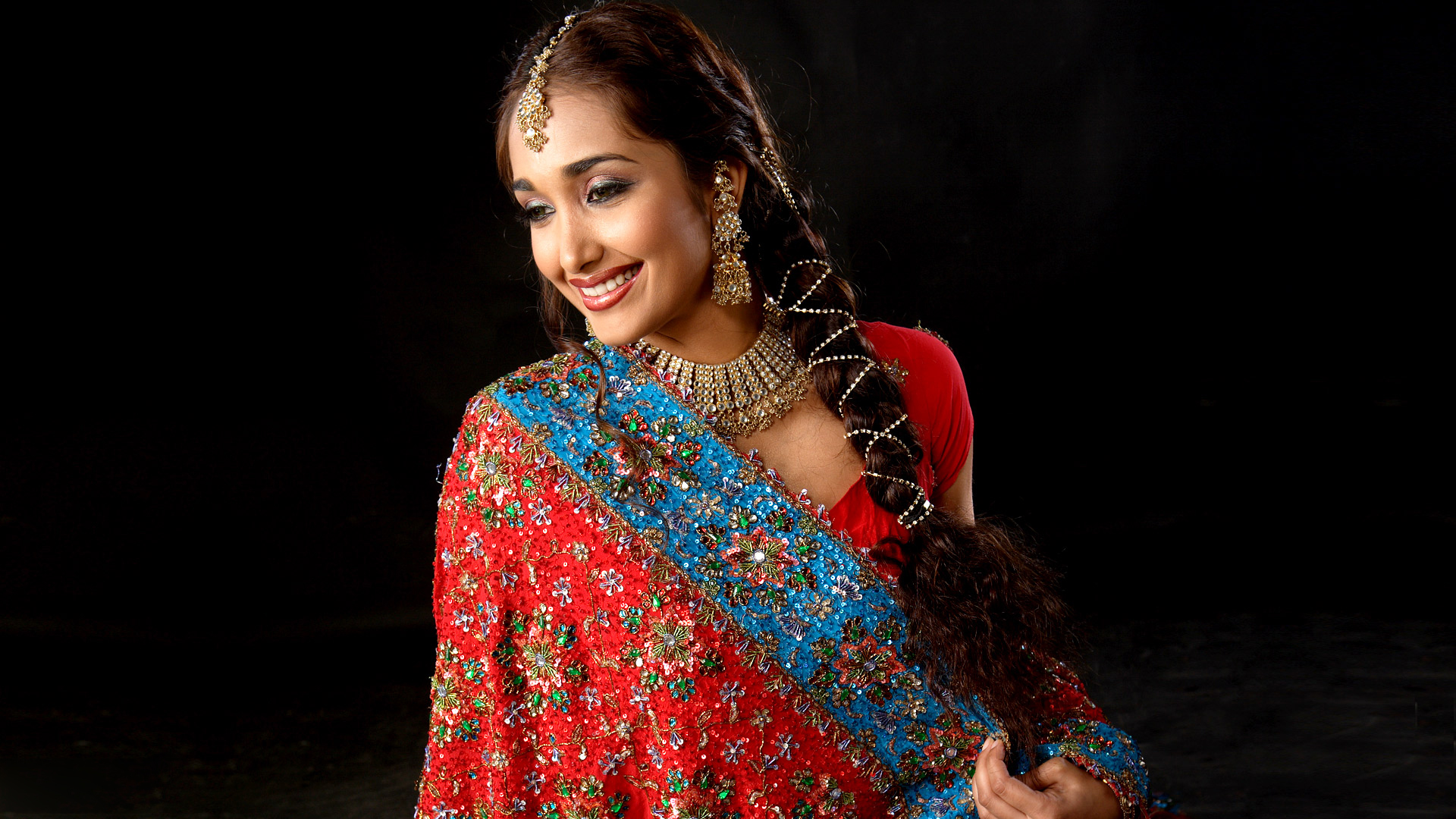 Jiah Khan Desi Look Wallpapers Wallpaper, HD Indian Celebrities 4K ...