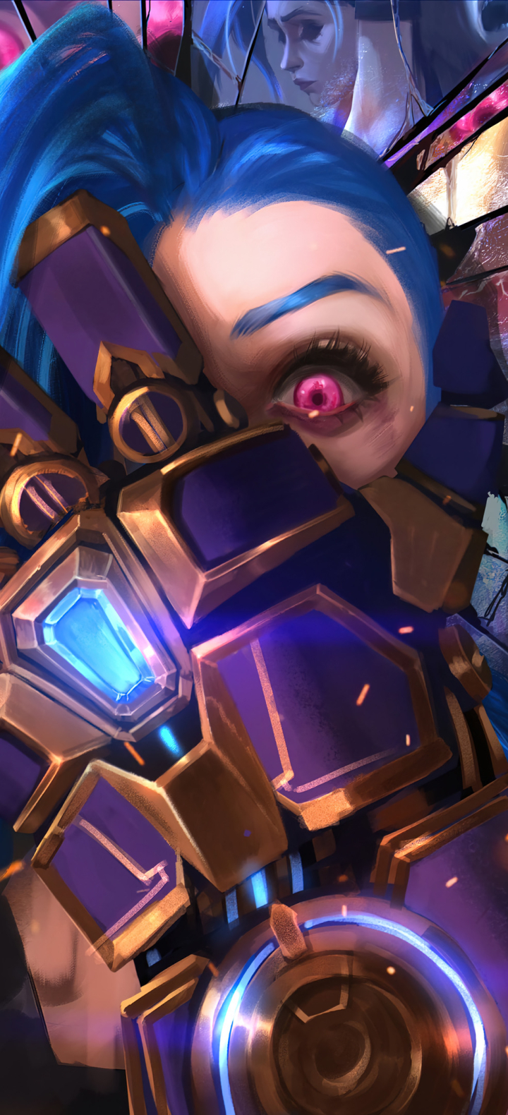 720x1580 Resolution Jinx 4K Art League Of Legends 720x1580 Resolution ...