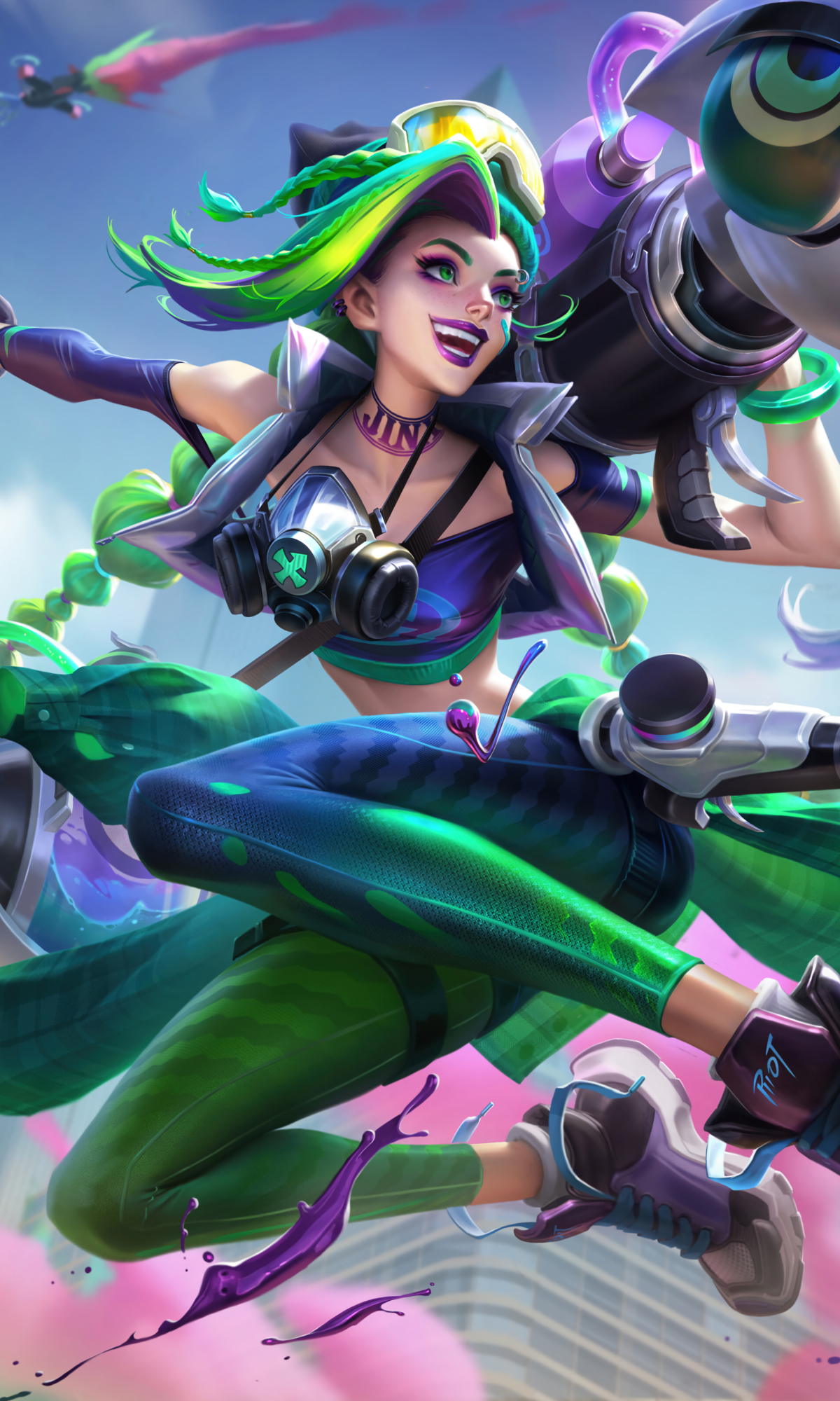 1200x2000 Resolution Jinx 8K Chromacrash League of Legends: Wild Rift ...