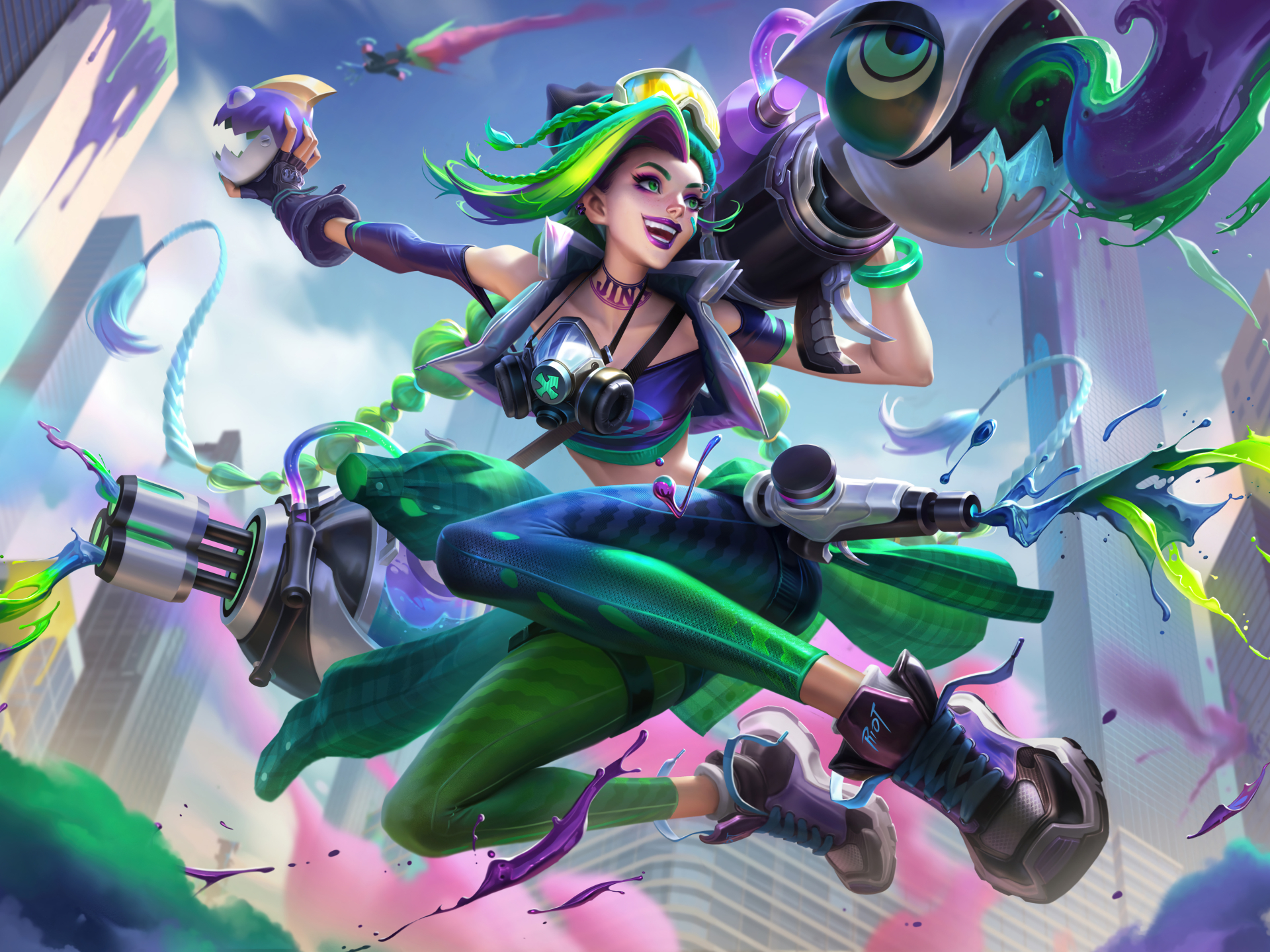 1920x1440 Resolution Jinx 8K Chromacrash League of Legends: Wild Rift ...