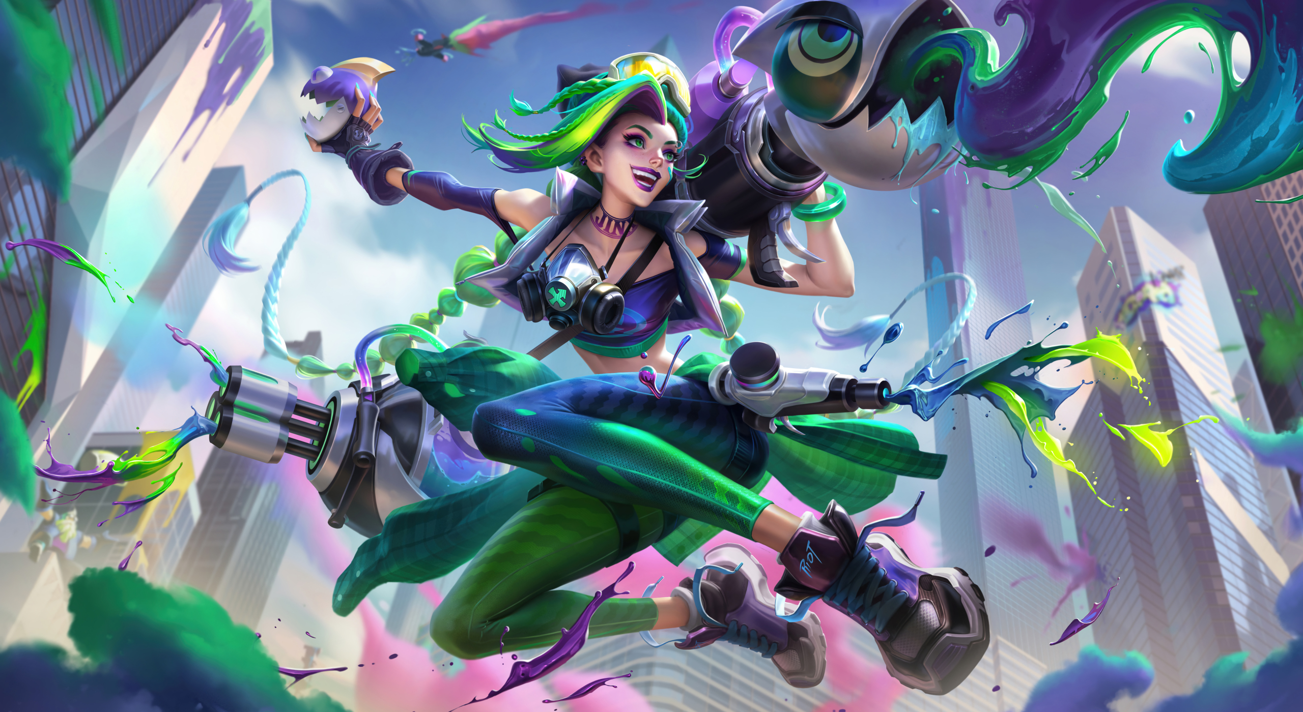 2560x1400 Resolution Jinx 8K Chromacrash League of Legends: Wild Rift ...