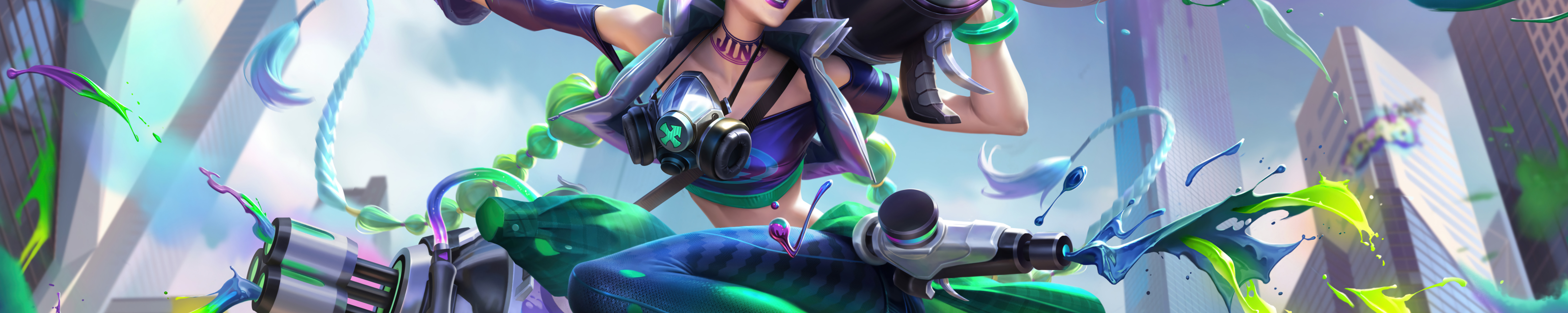 5001x1000 Jinx 8K Chromacrash League of Legends: Wild Rift 5001x1000 ...