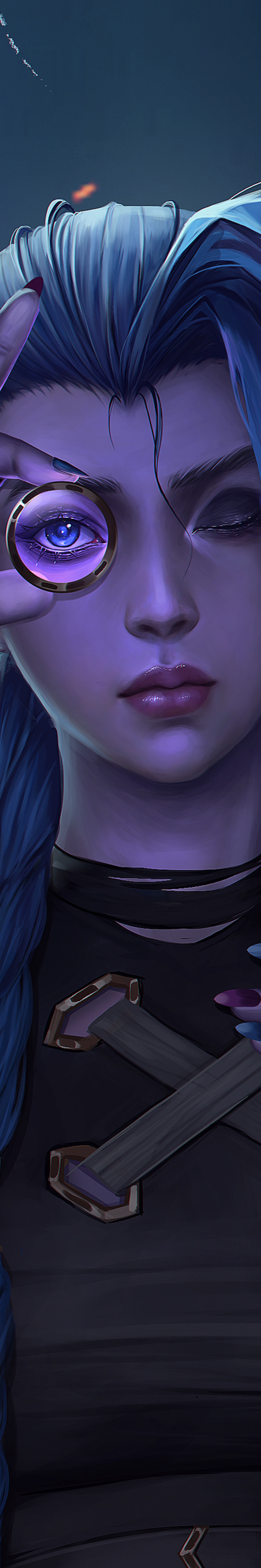 1500x9000 Jinx Cool League Of Legends Arcane Art 1500x9000 Resolution ...