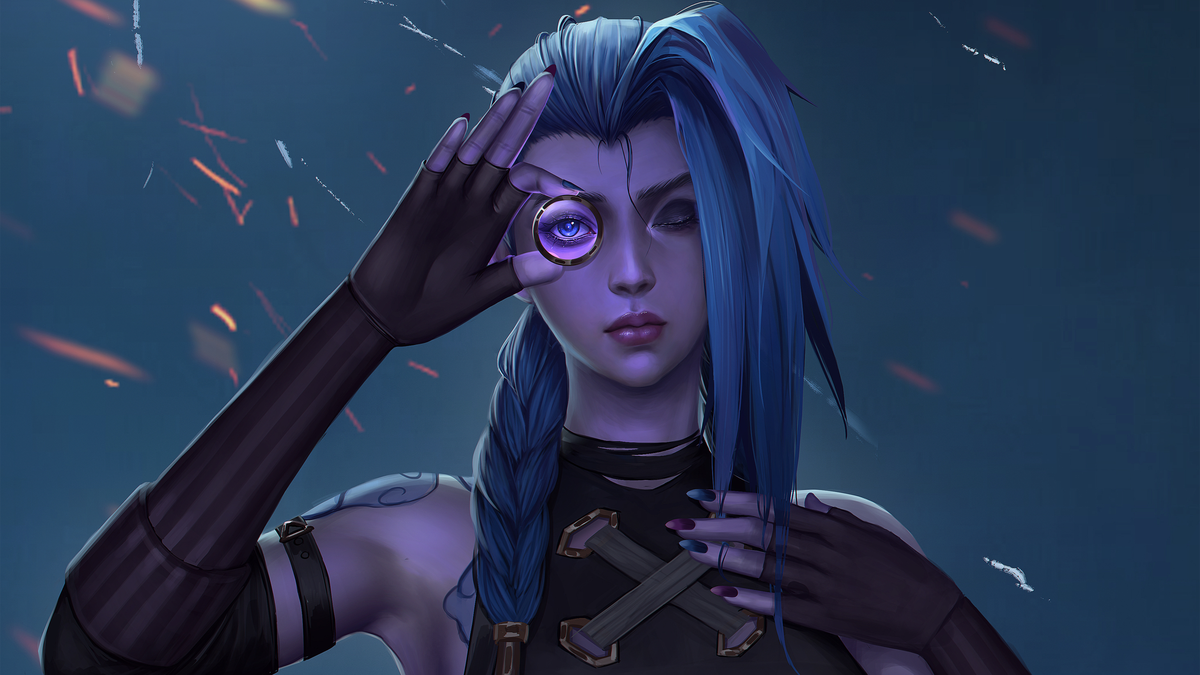 3840x2161 Resolution Jinx Cool League Of Legends Arcane Art 3840x2161 ...