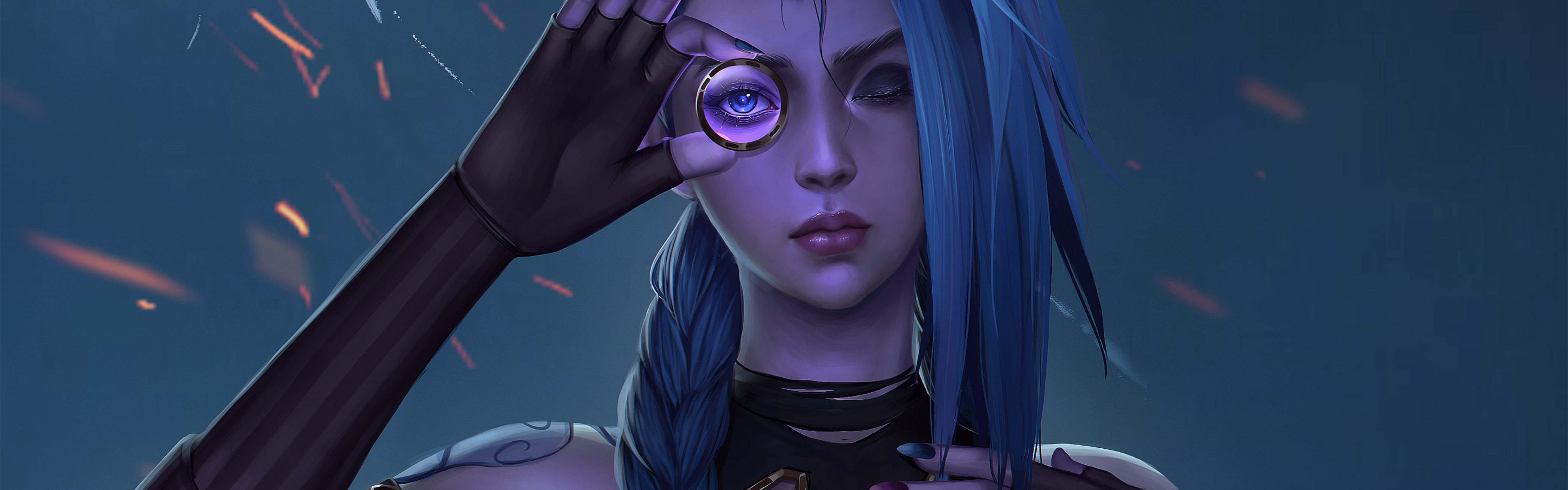 5120x1600 Resolution Jinx Cool League Of Legends Arcane Art 5120x1600 ...