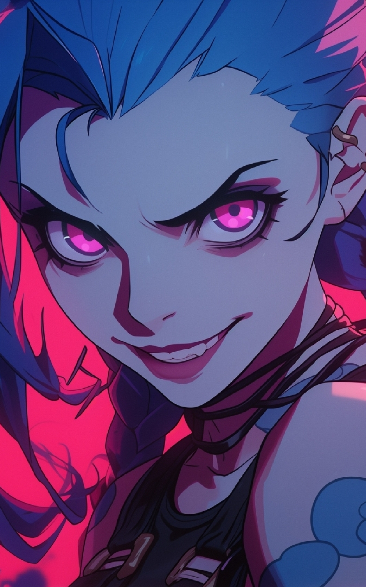 1200x1920 Resolution Jinx Neon Glare 1200x1920 Resolution Wallpaper ...
