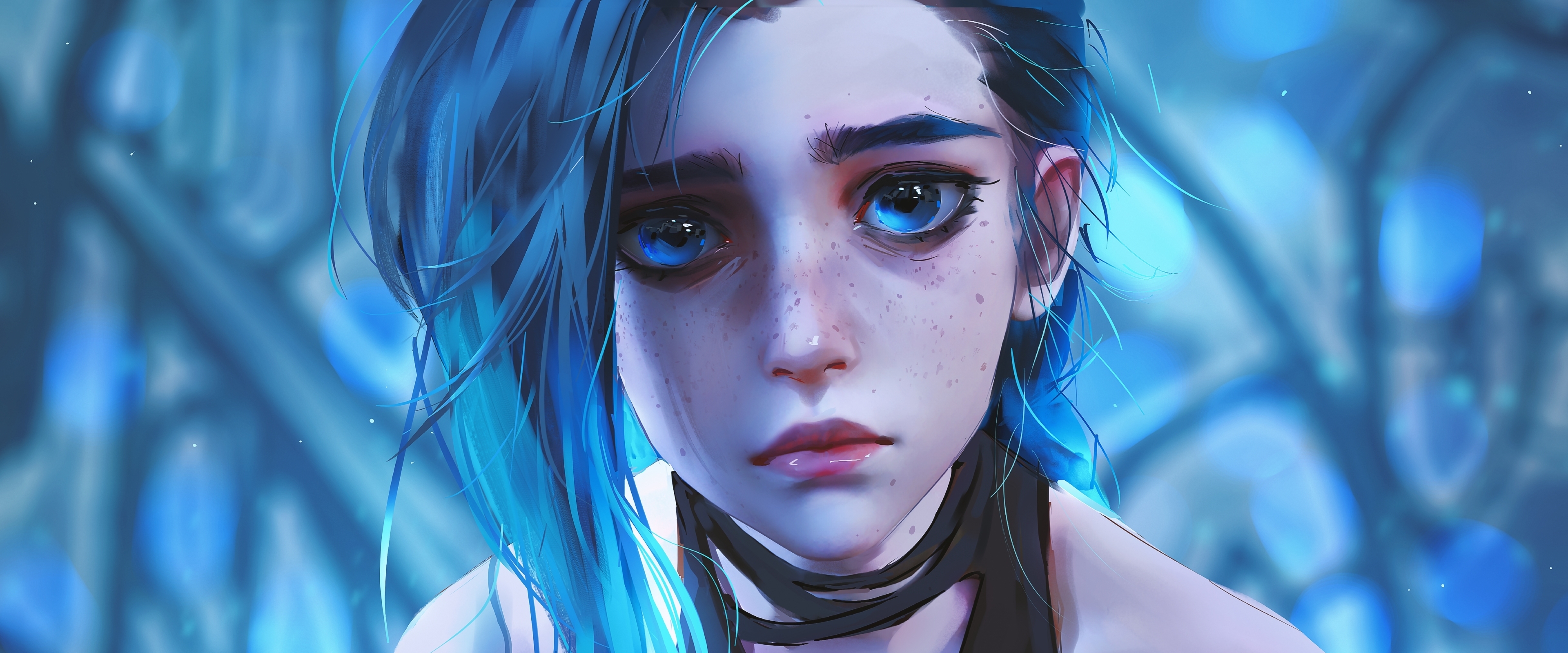 3840x1600 Jinx Sad Eyes League Of Legends HD 3840x1600 Resolution ...