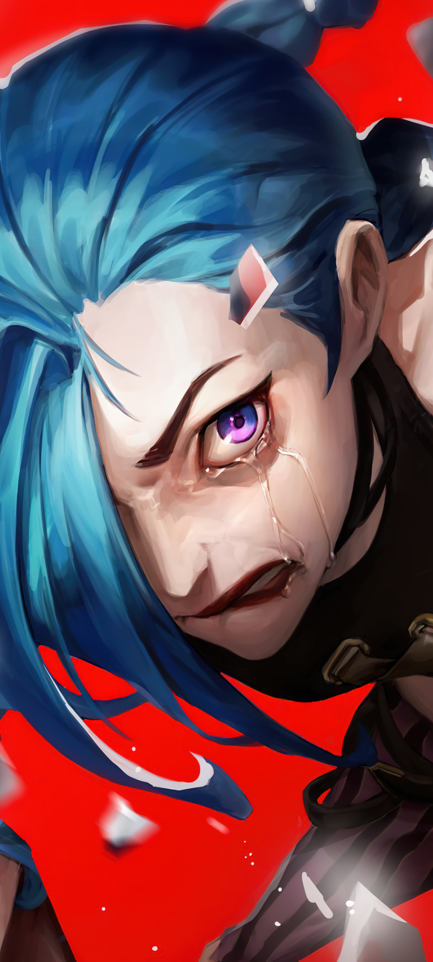 1840x4089 Resolution Jinx Sad League Of Legends Art Arcane HD 1840x4089 ...