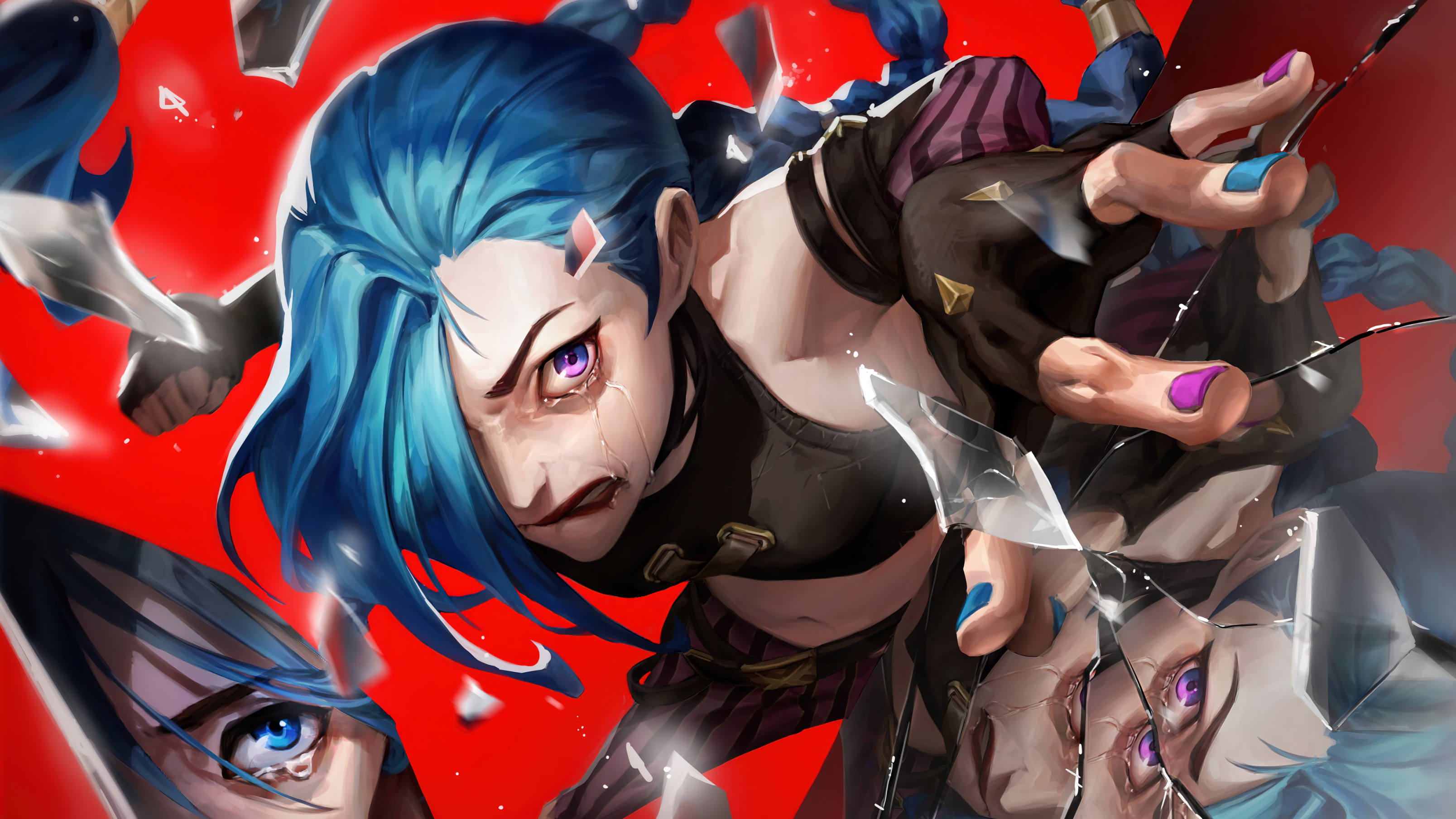 3215x1809 Resolution Jinx Sad League Of Legends Art Arcane HD 3215x1809 ...