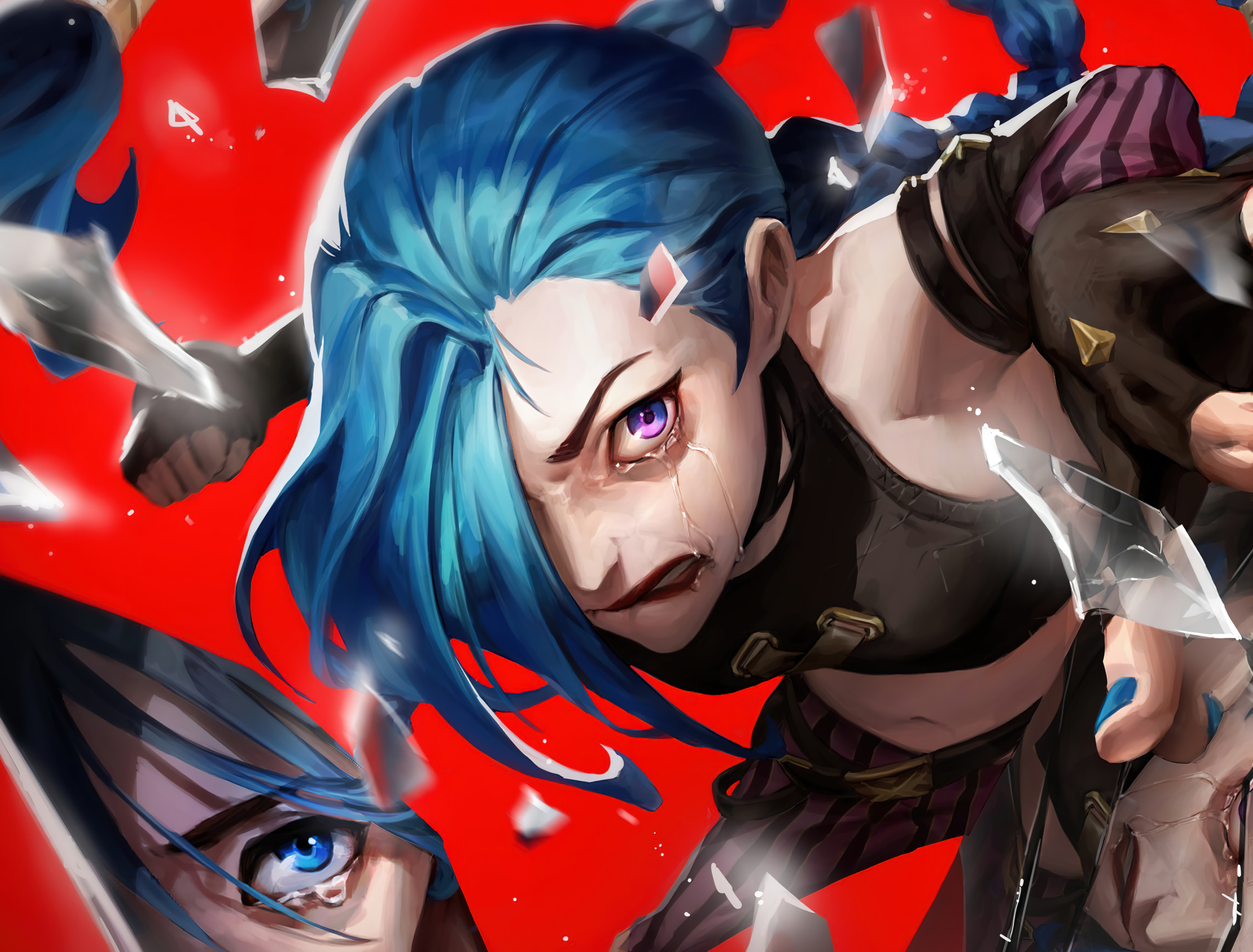 4000x3040 Jinx Sad League Of Legends Art Arcane HD 4000x3040 Resolution ...