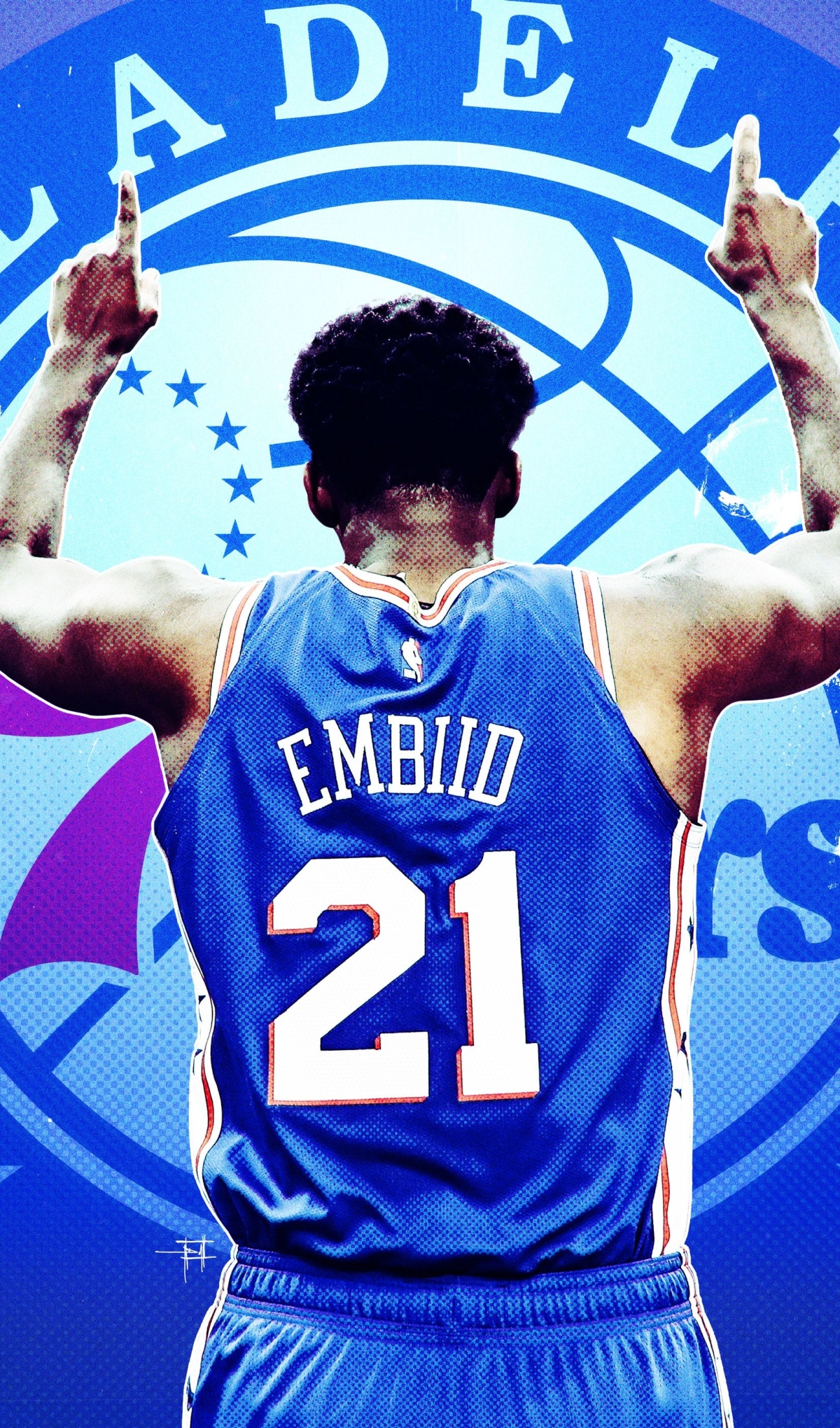 1200x2040 Joel Embiid 4K Art 1200x2040 Resolution Wallpaper, HD Sports ...
