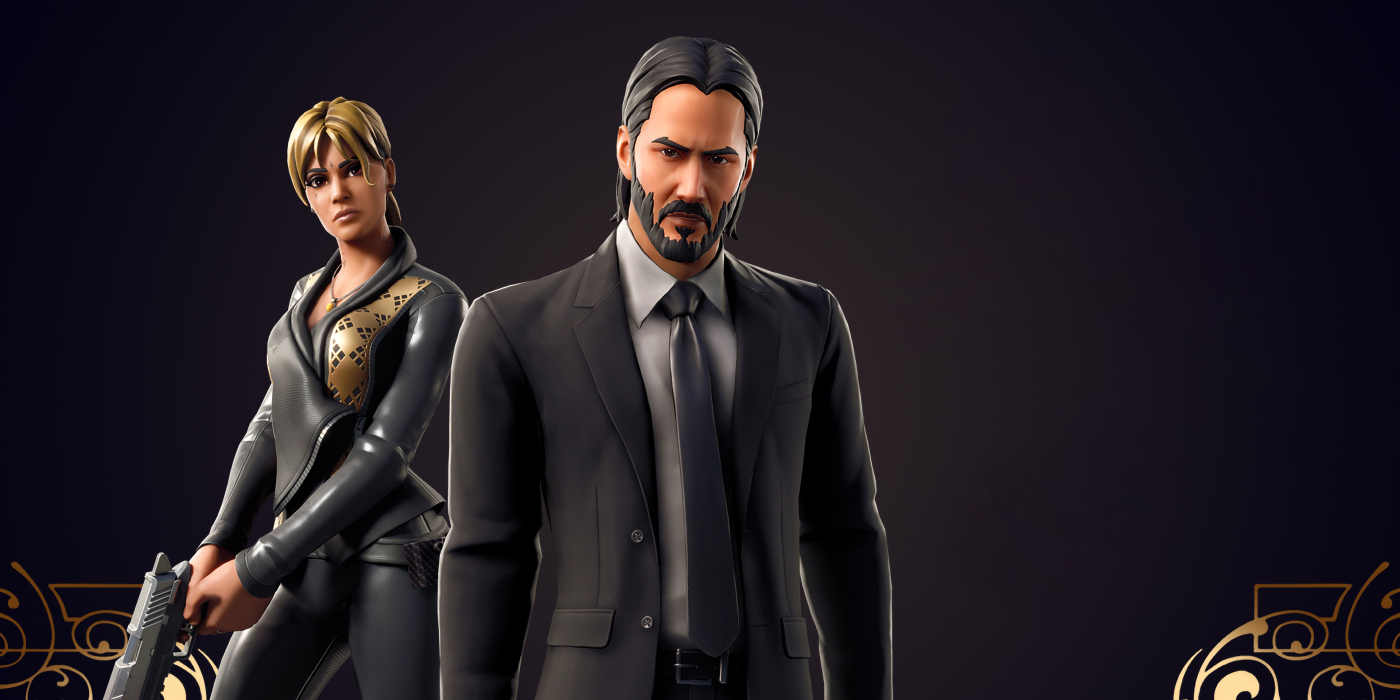1400x700 Resolution John Wick Fortnite 4K 1400x700 Resolution Wallpaper ...