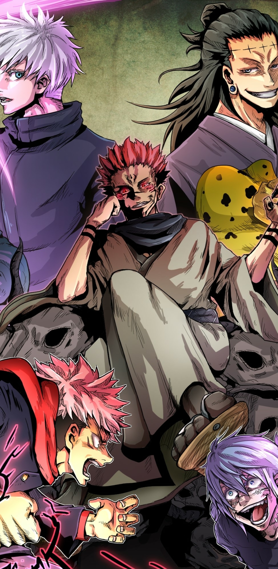 1176x2400 Jujutsu Kaisen Character Posters 1176x2400 Resolution ...