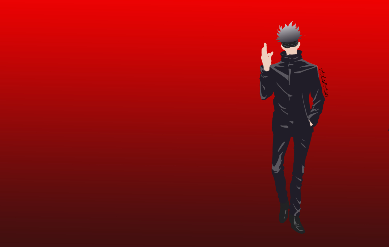 1650x1050 Resolution Jujutsu Kaisen HD Red Satoru Gojo 1650x1050 ...