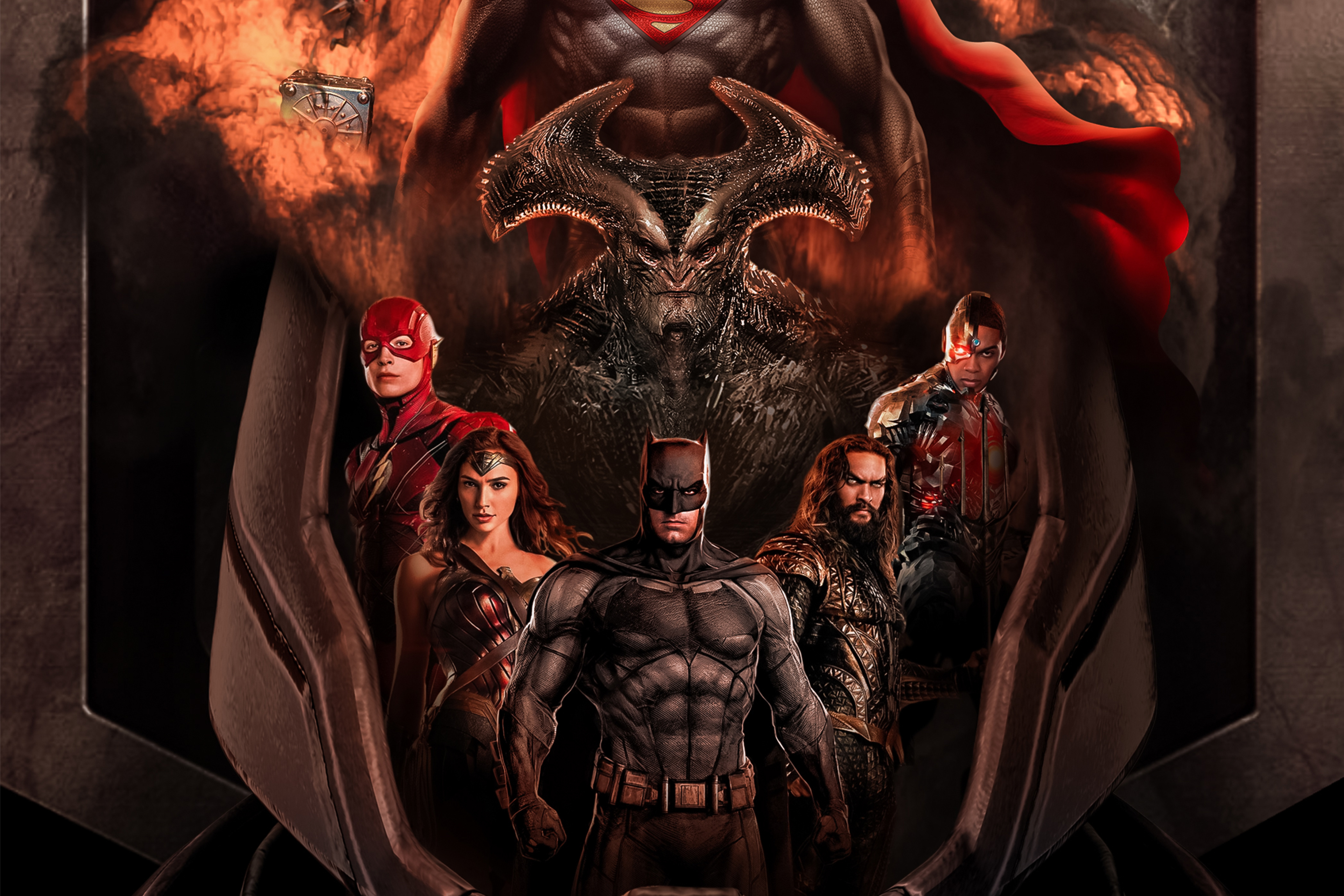 3840x2560 Resolution Justice League Synder Cut Fan Key Art 3840x2560 ...