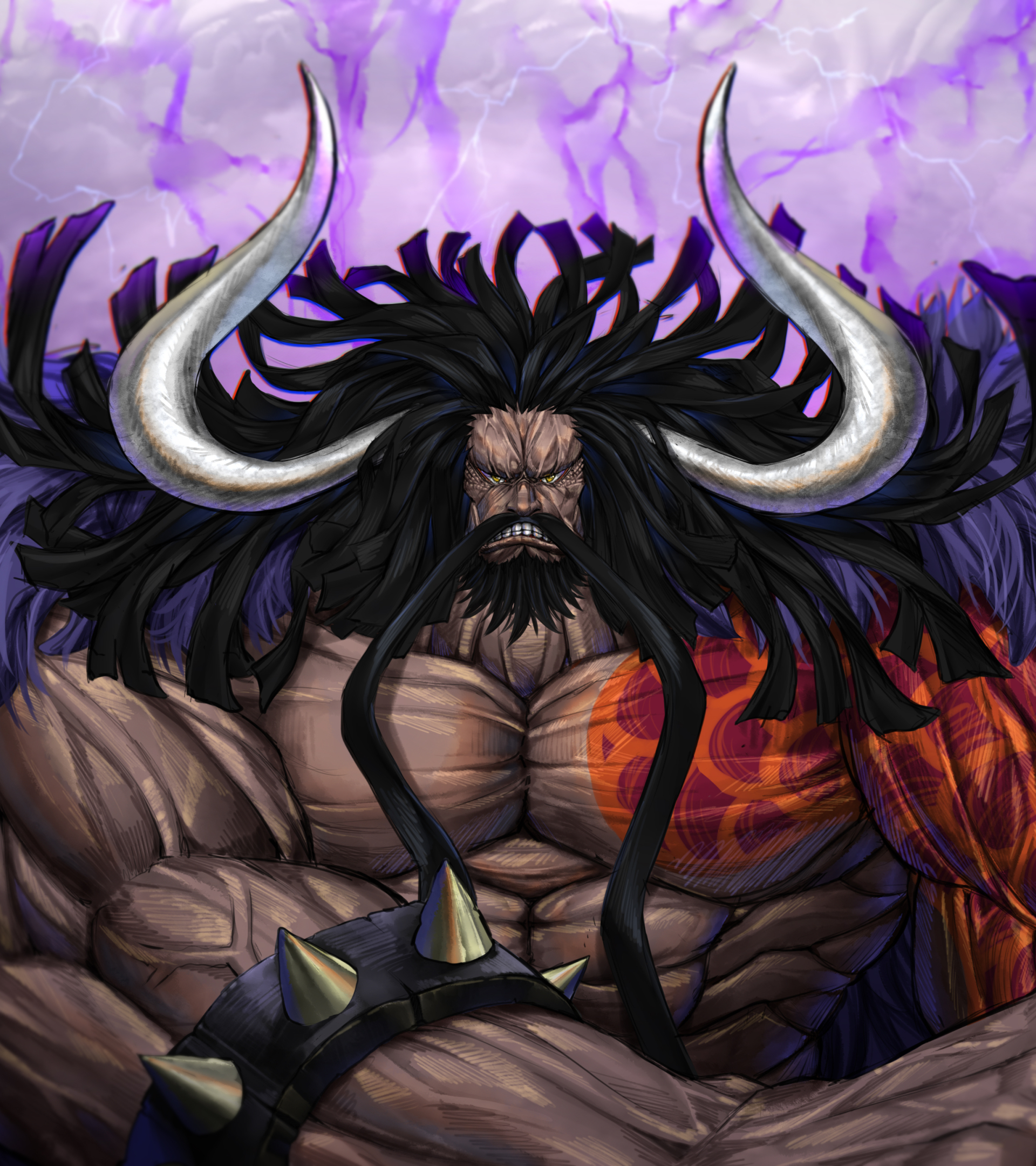 1920x2160 Resolution Kaido 4K One Piece Cool Art 1920x2160 Resolution ...