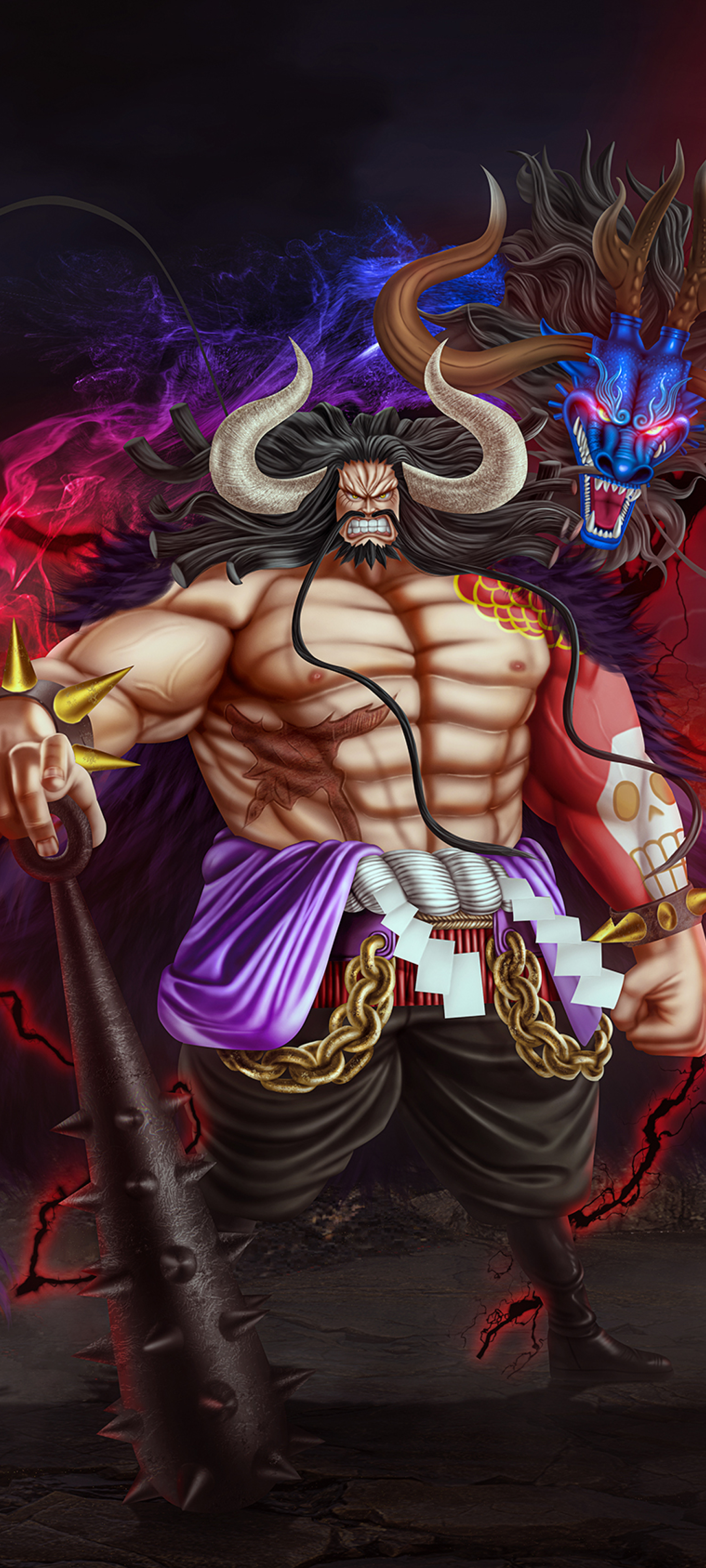 1840x4089 Resolution Kaido HD One Piece 2022 FanArt 1840x4089 ...