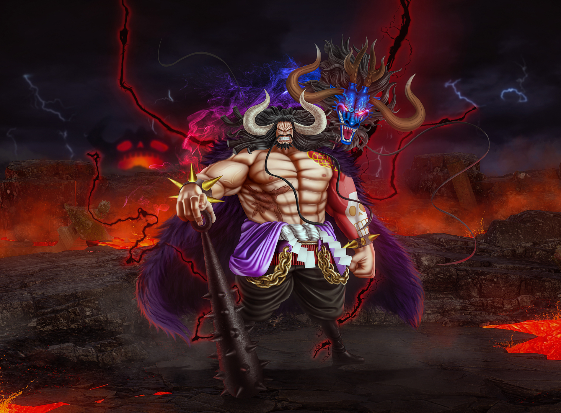 1900x1400 Kaido HD One Piece 2022 FanArt 1900x1400 Resolution Wallpaper ...