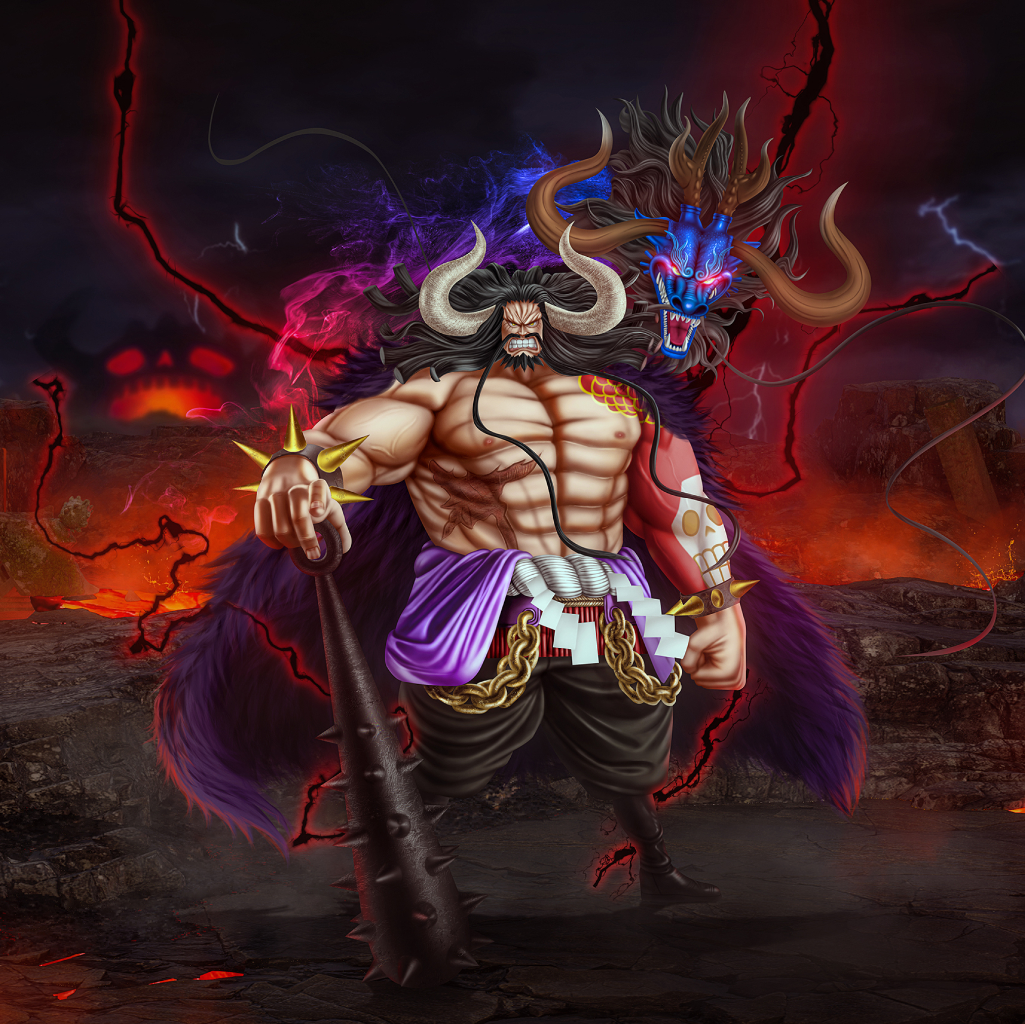 2025x2022 Resolution Kaido HD One Piece 2022 FanArt 2025x2022 ...