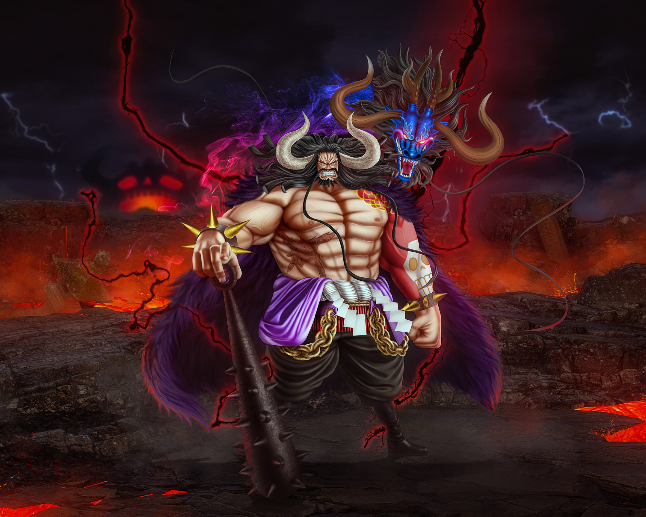 2156x1726 Resolution Kaido HD One Piece 2022 FanArt 2156x1726 ...