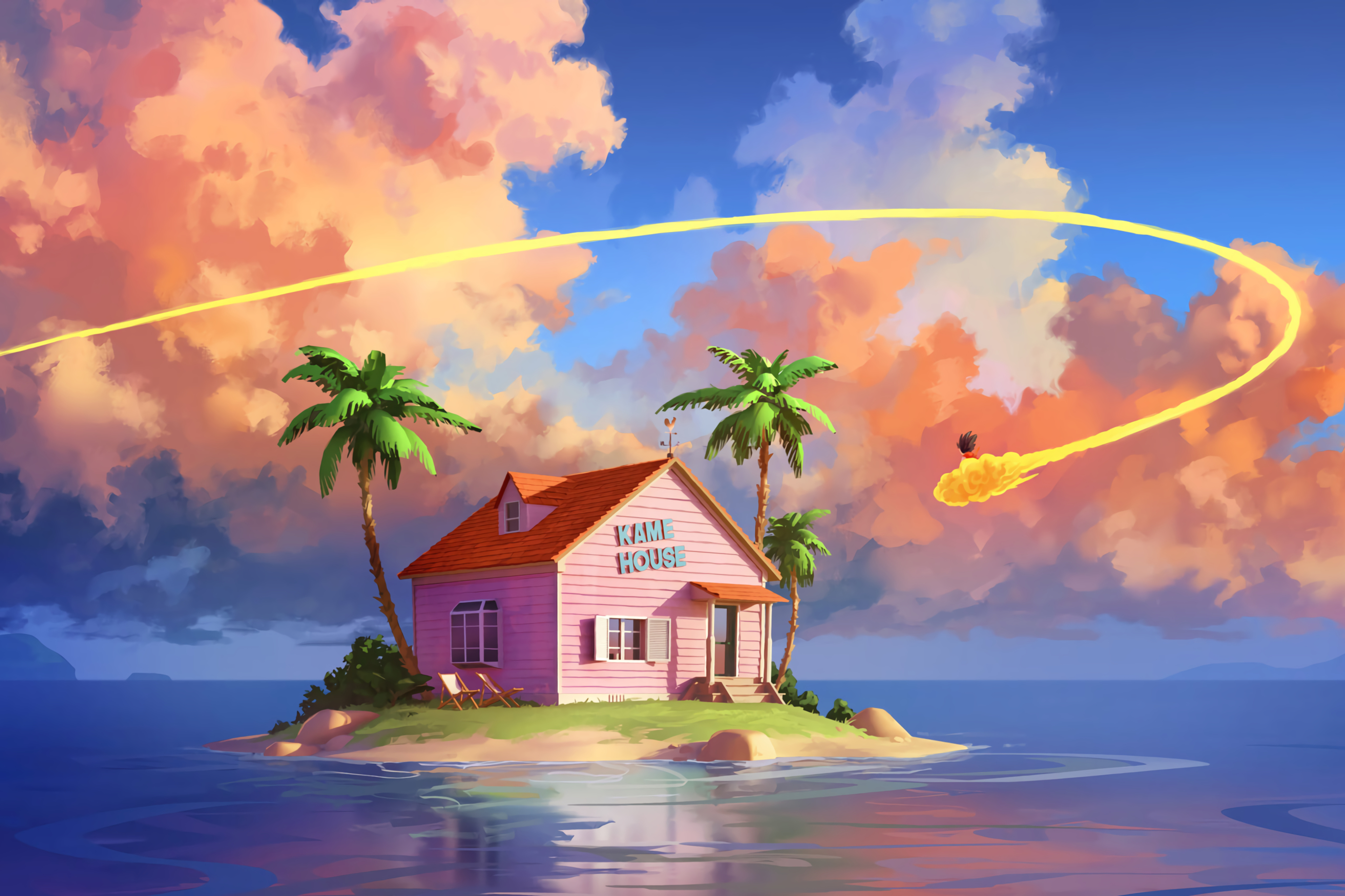 3840x2560 Resolution Kame House Dragon Ball Z 3840x2560 Resolution ...