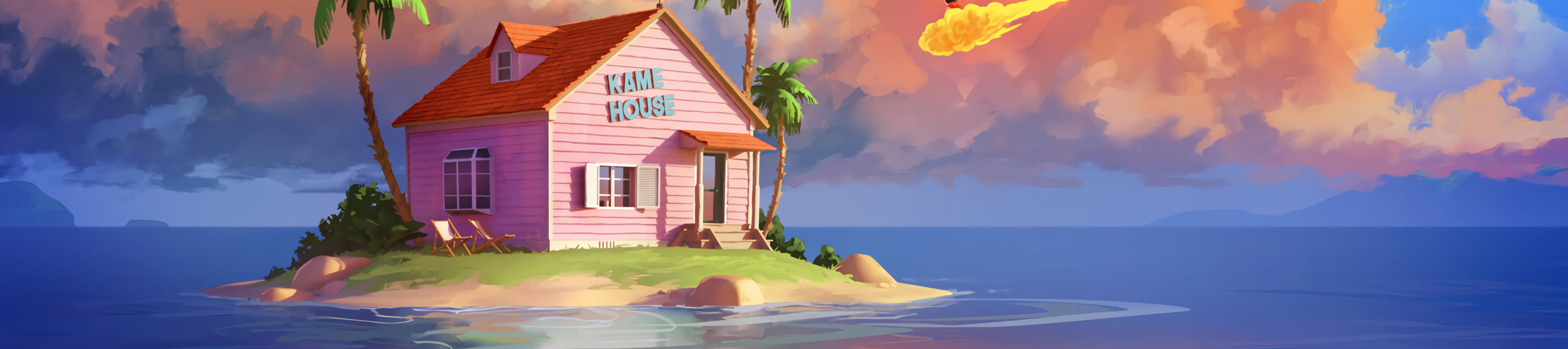 5120x1140 Resolution Kame House Dragon Ball Z 5120x1140 Resolution ...