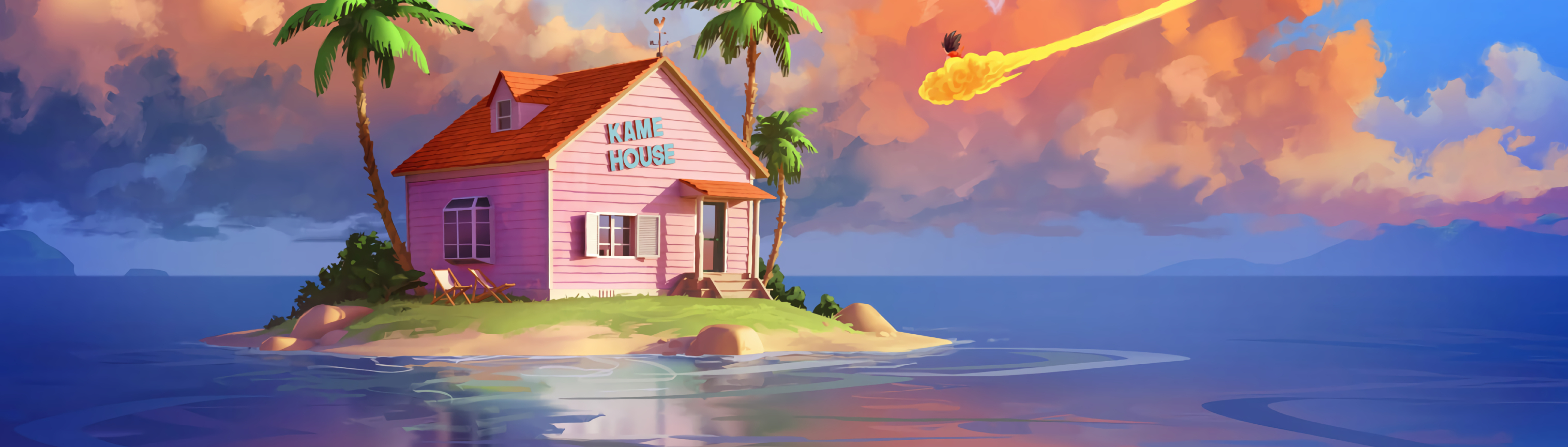 5120x1460 Resolution Kame House Dragon Ball Z 5120x1460 Resolution ...