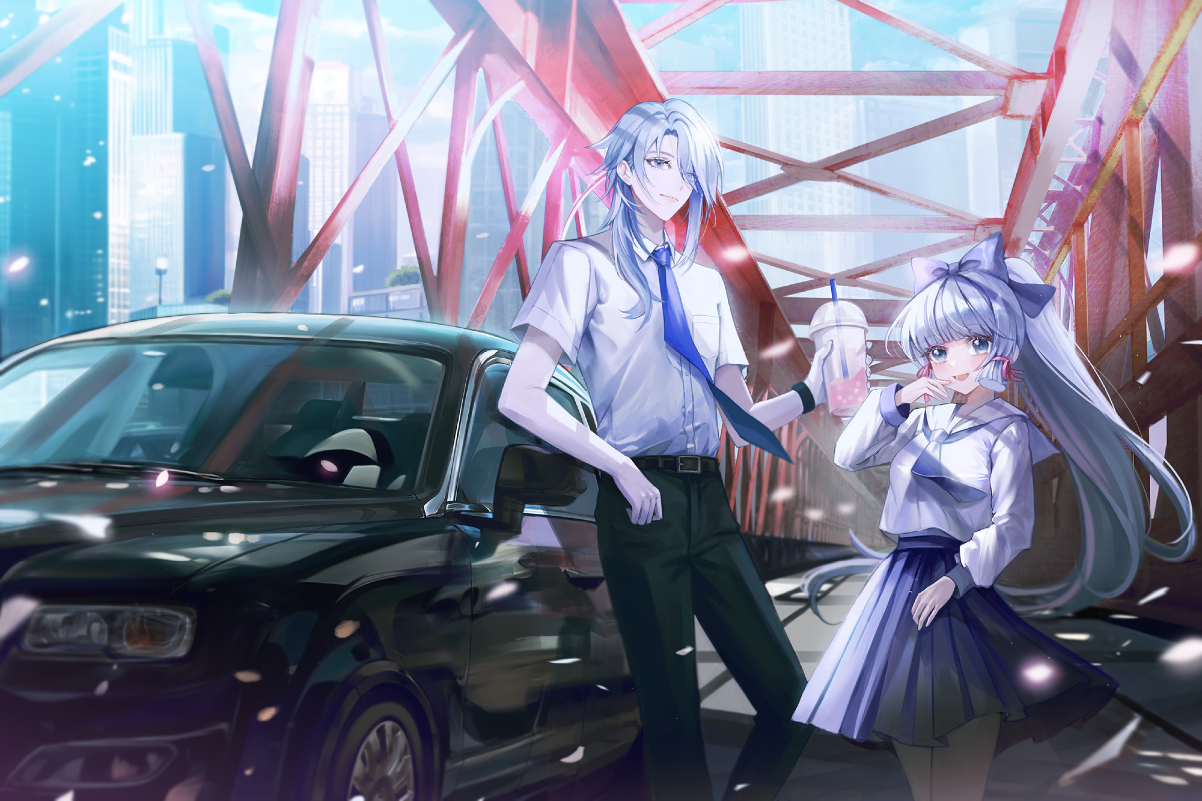 3840x2560 Resolution Kamisato Ayaka & Kamisato Ayato HD Genshin Impact ...