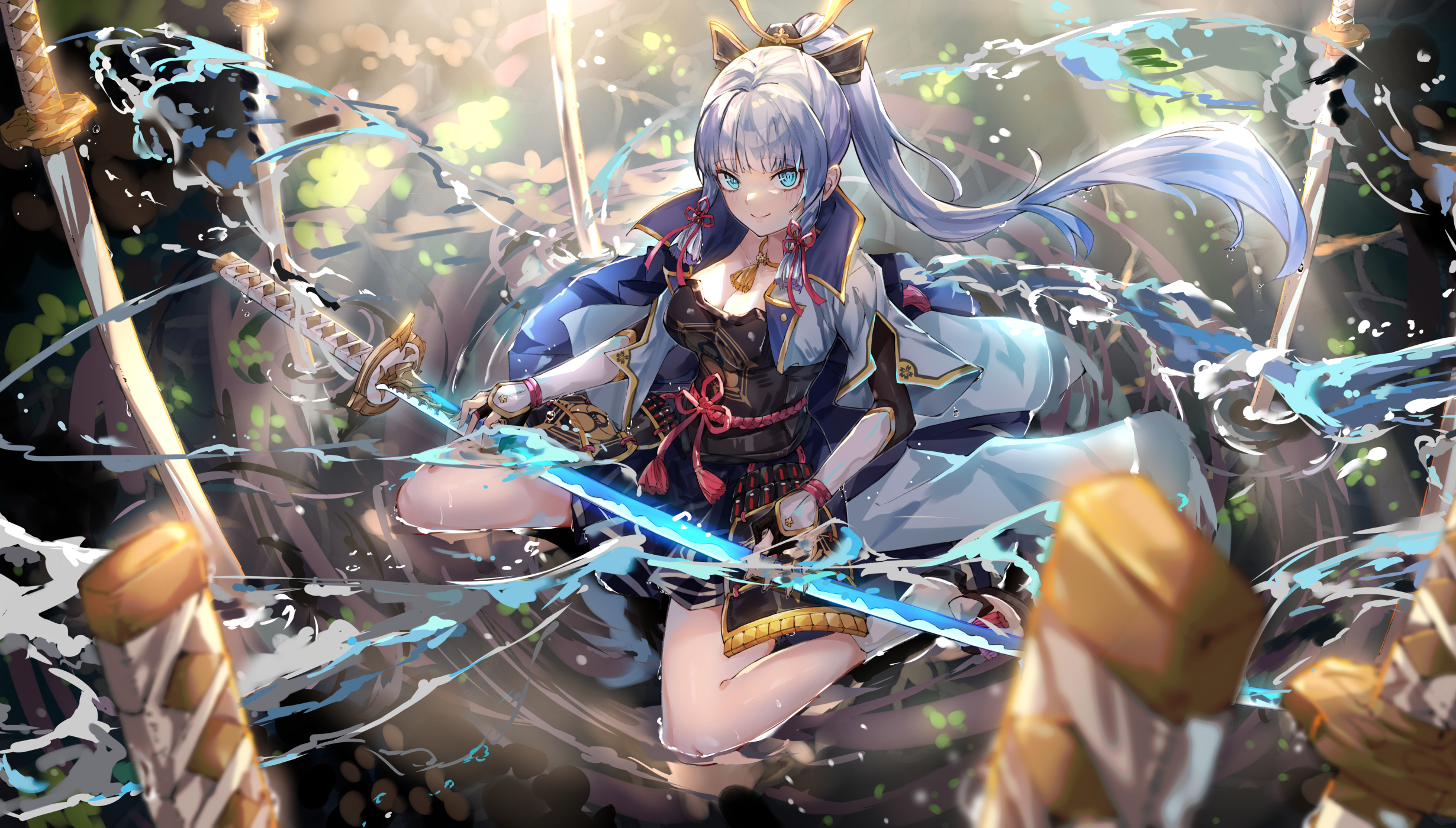 2460x1400 Kamisato Ayaka HD Genshin Impact Gaming Art 2022 2460x1400 ...
