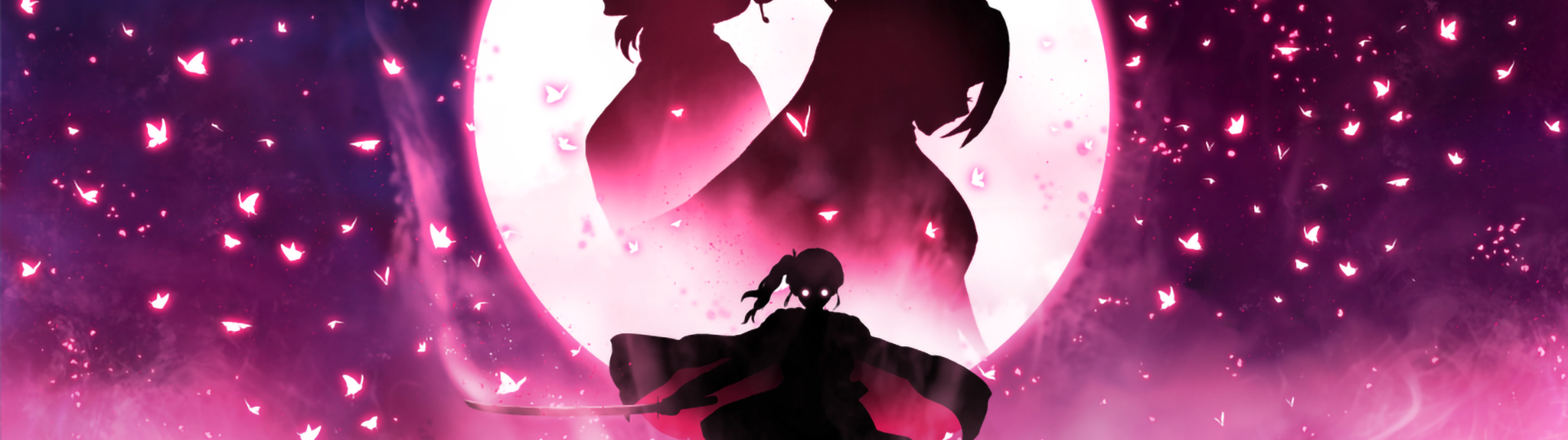3840x1080 Resolution Kanae Shinobu Kochou and Kanao Tsuyuri 3840x1080 ...