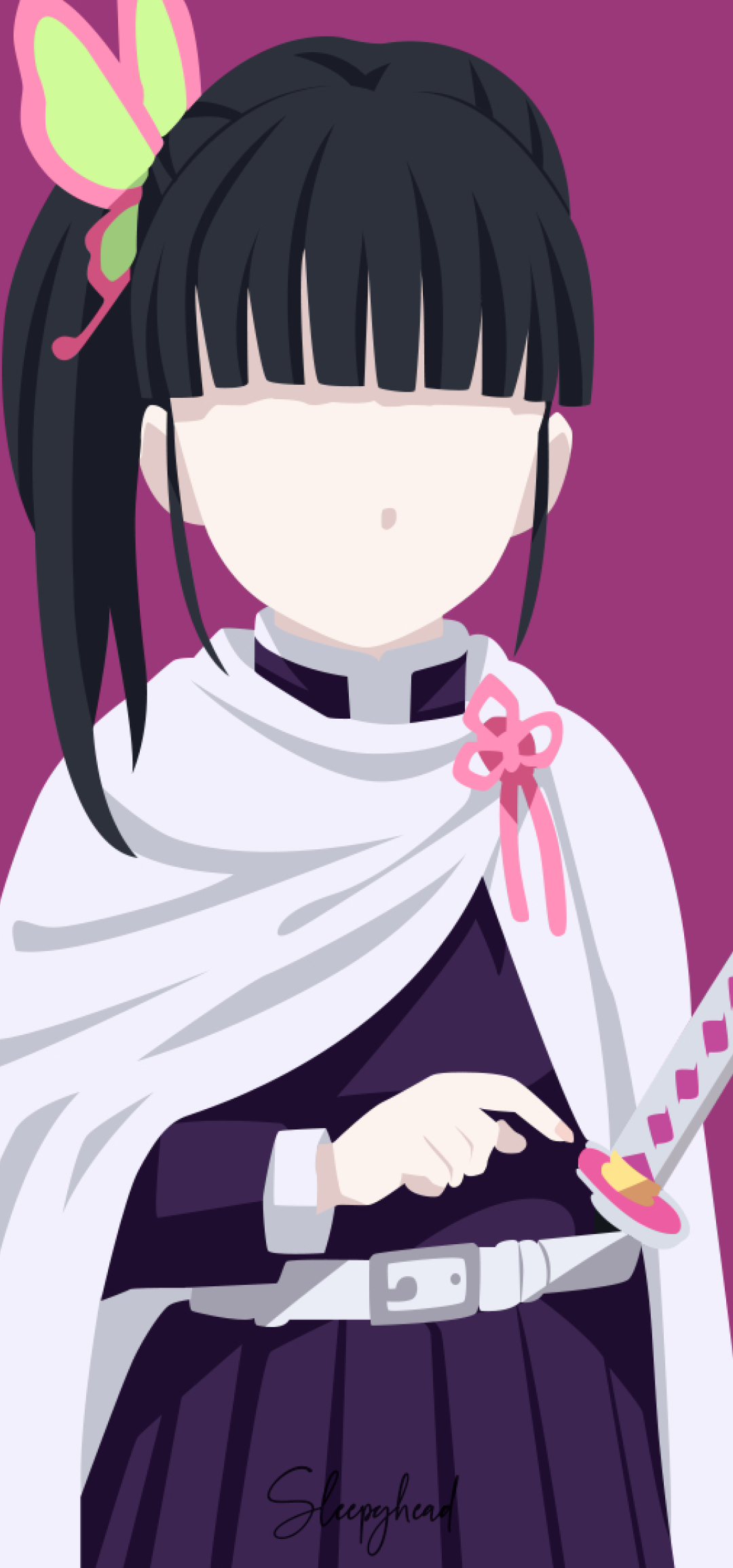1080x2310 Kanao Tsuyuri Minimal Demon Slayer 1080x2310 Resolution ...
