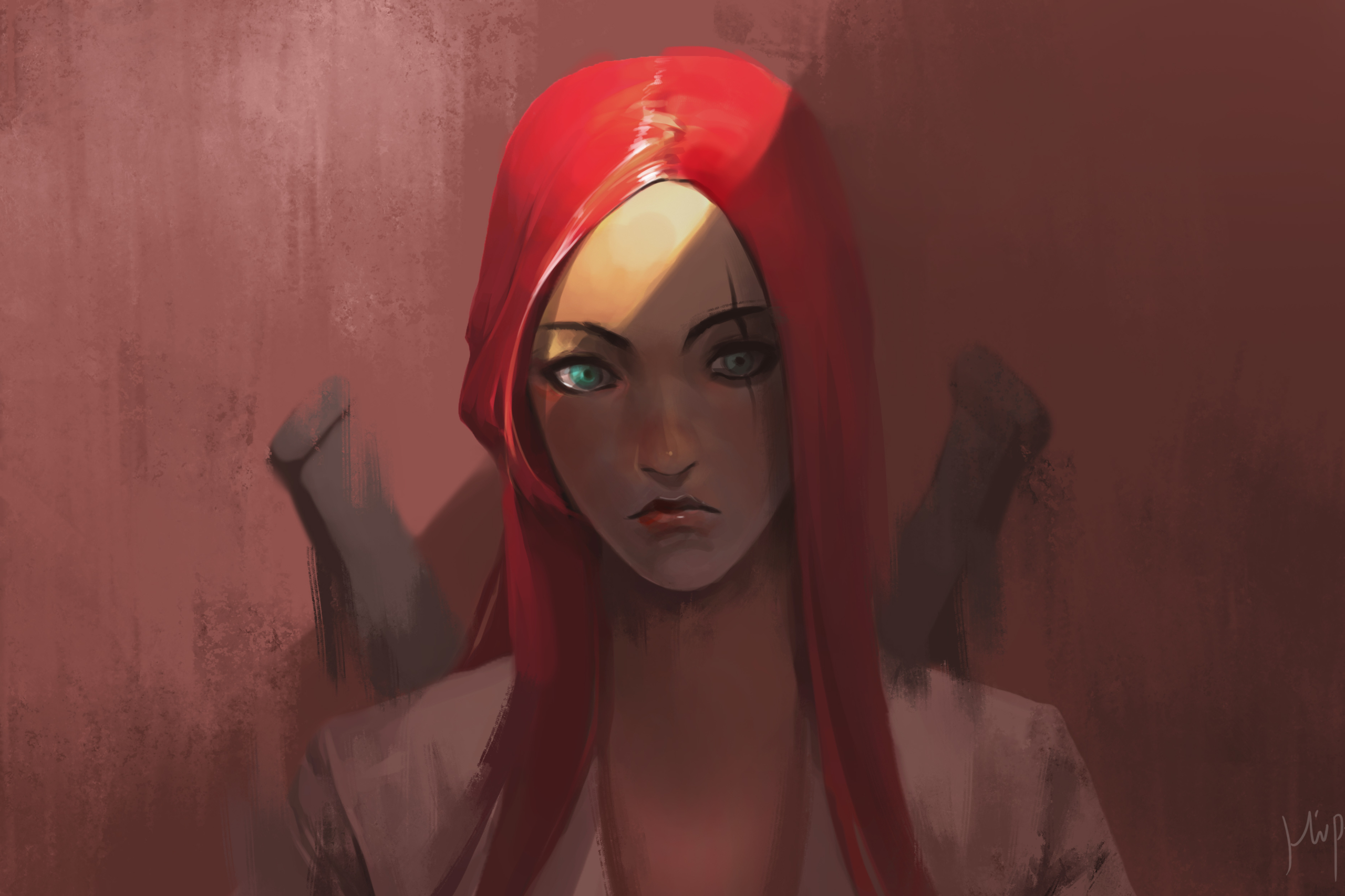 2560x1707 Resolution Katarina League Of Legends Artwork 2560x1707 ...