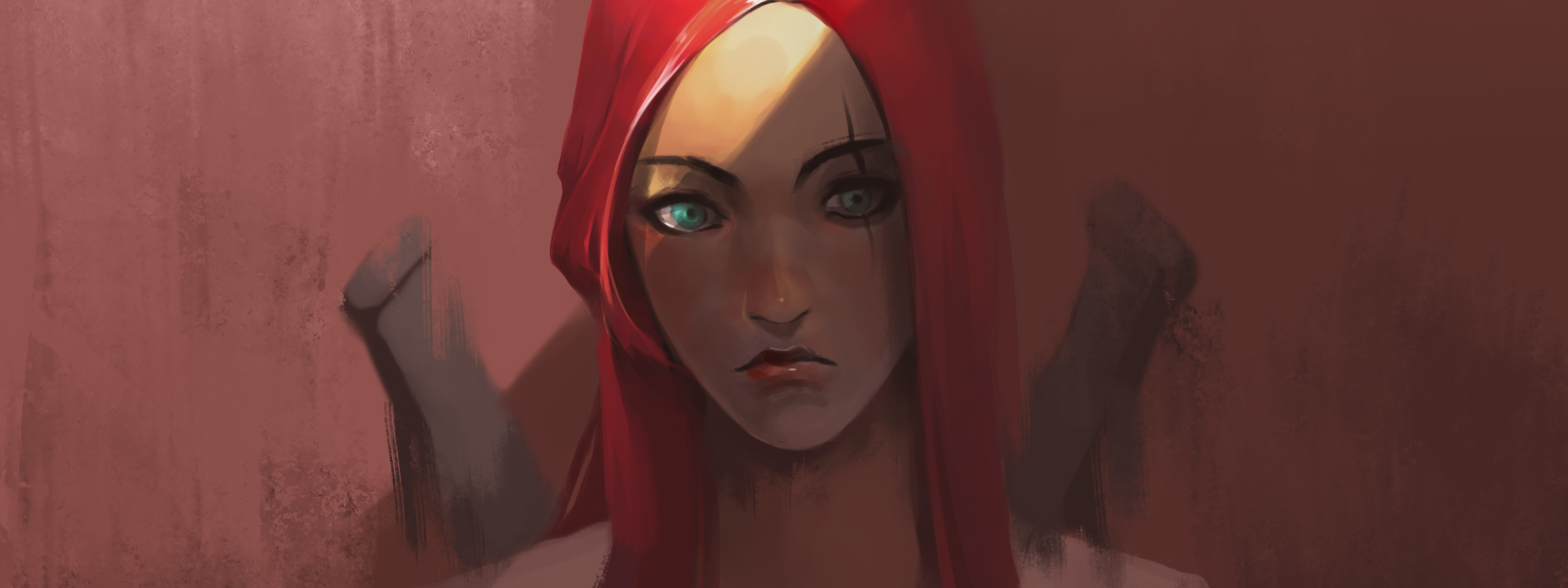 3840x1440 Resolution Katarina League Of Legends Artwork 3840x1440 ...