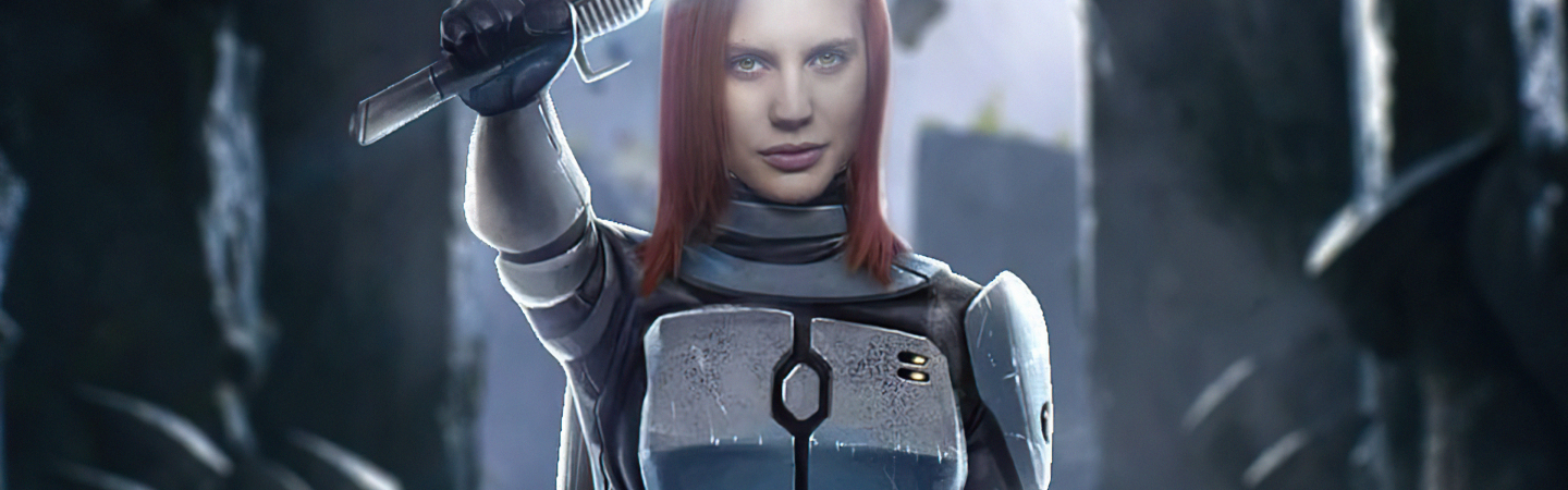 1440x450 Resolution Katee Sackhoff As Bo Katan Kryze Mandalorian Art ...