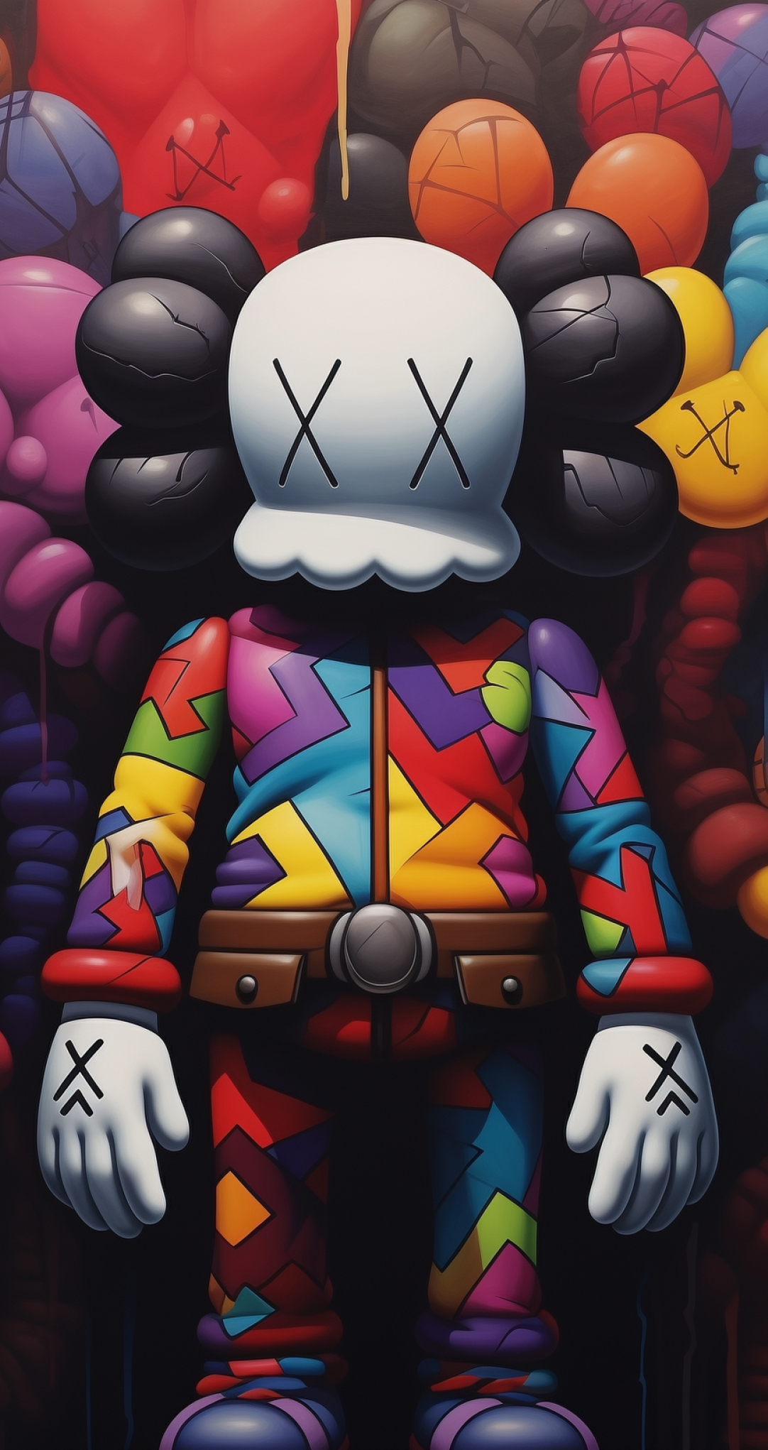1082x2042 Resolution Kaws Cool Digital Art 1082x2042 Resolution ...