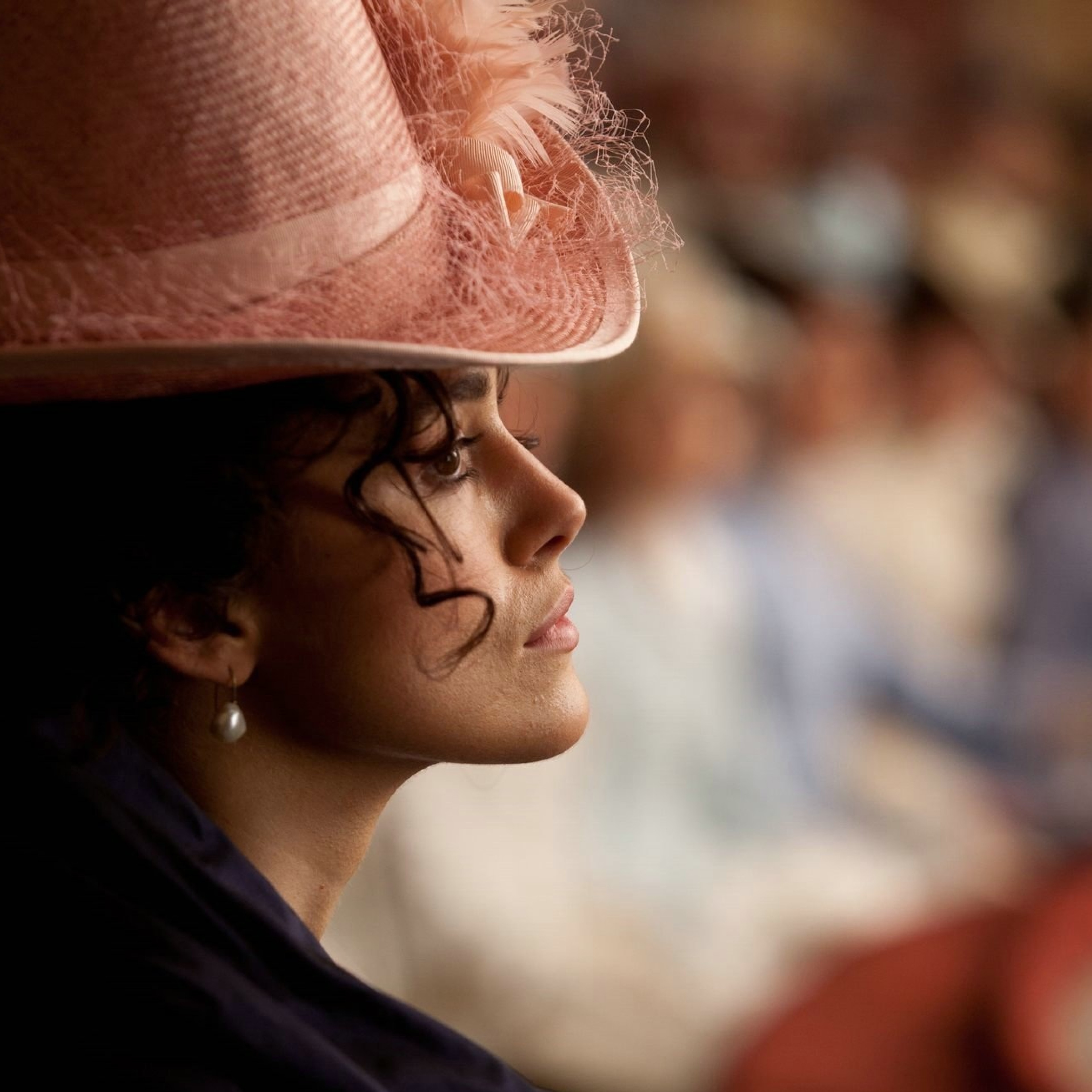 3840x3840 Resolution Keira Knightley PINK HAT IMAGES 3840x3840