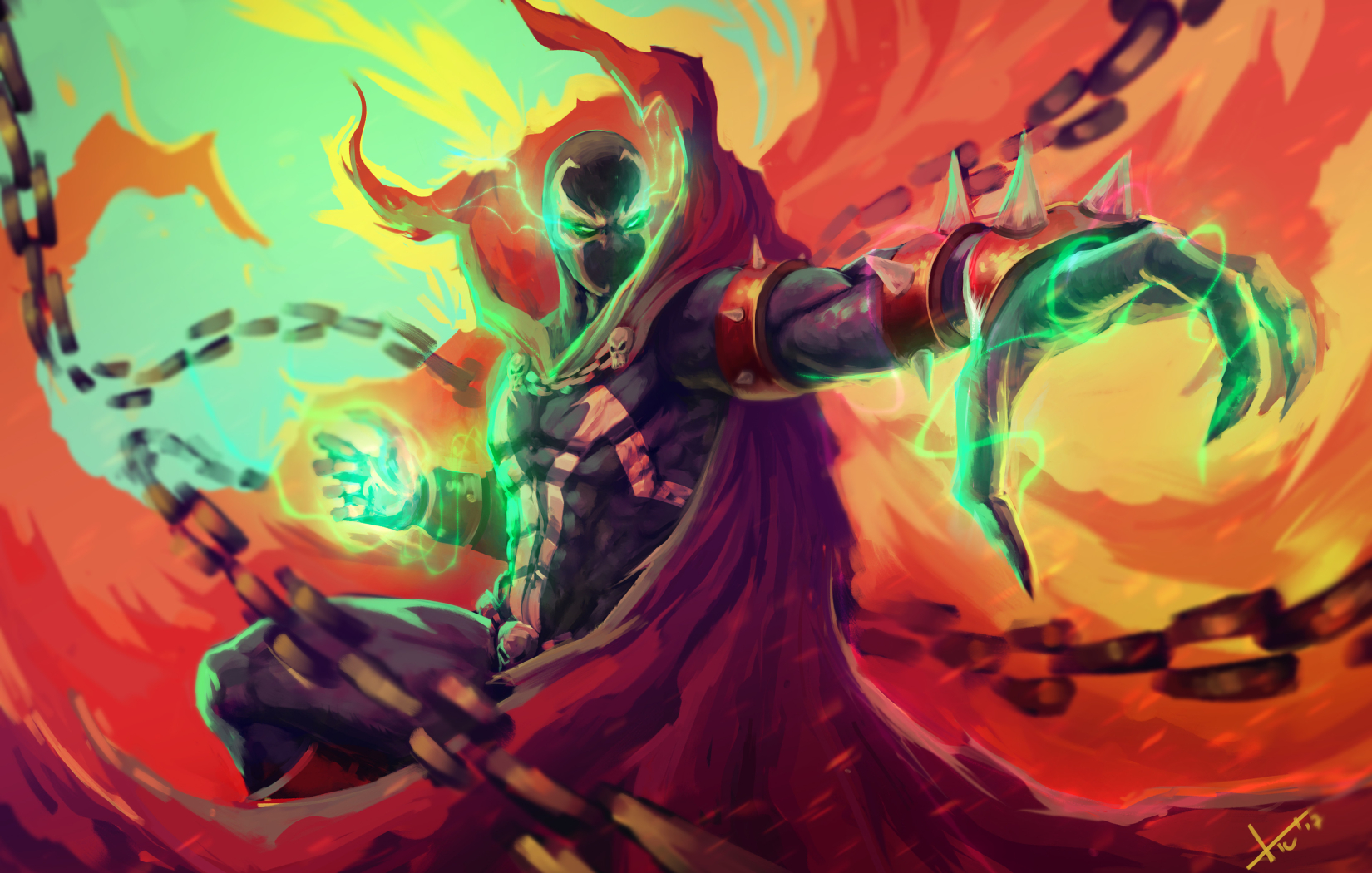 1650x1050 Resolution KeyArt Of Spawn Comic 1650x1050 Resolution ...