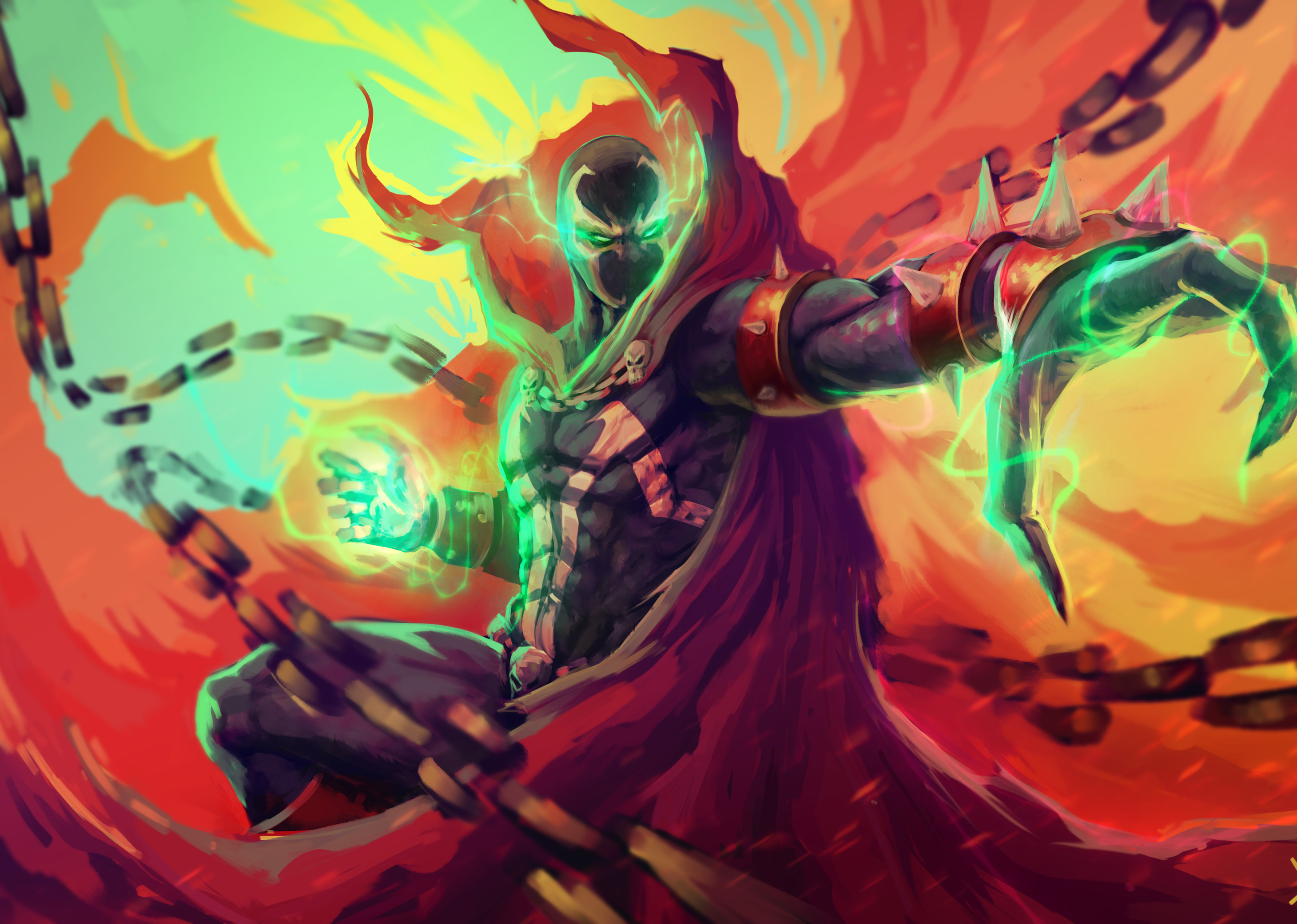 2920x2080 Resolution KeyArt Of Spawn Comic 2920x2080 Resolution ...